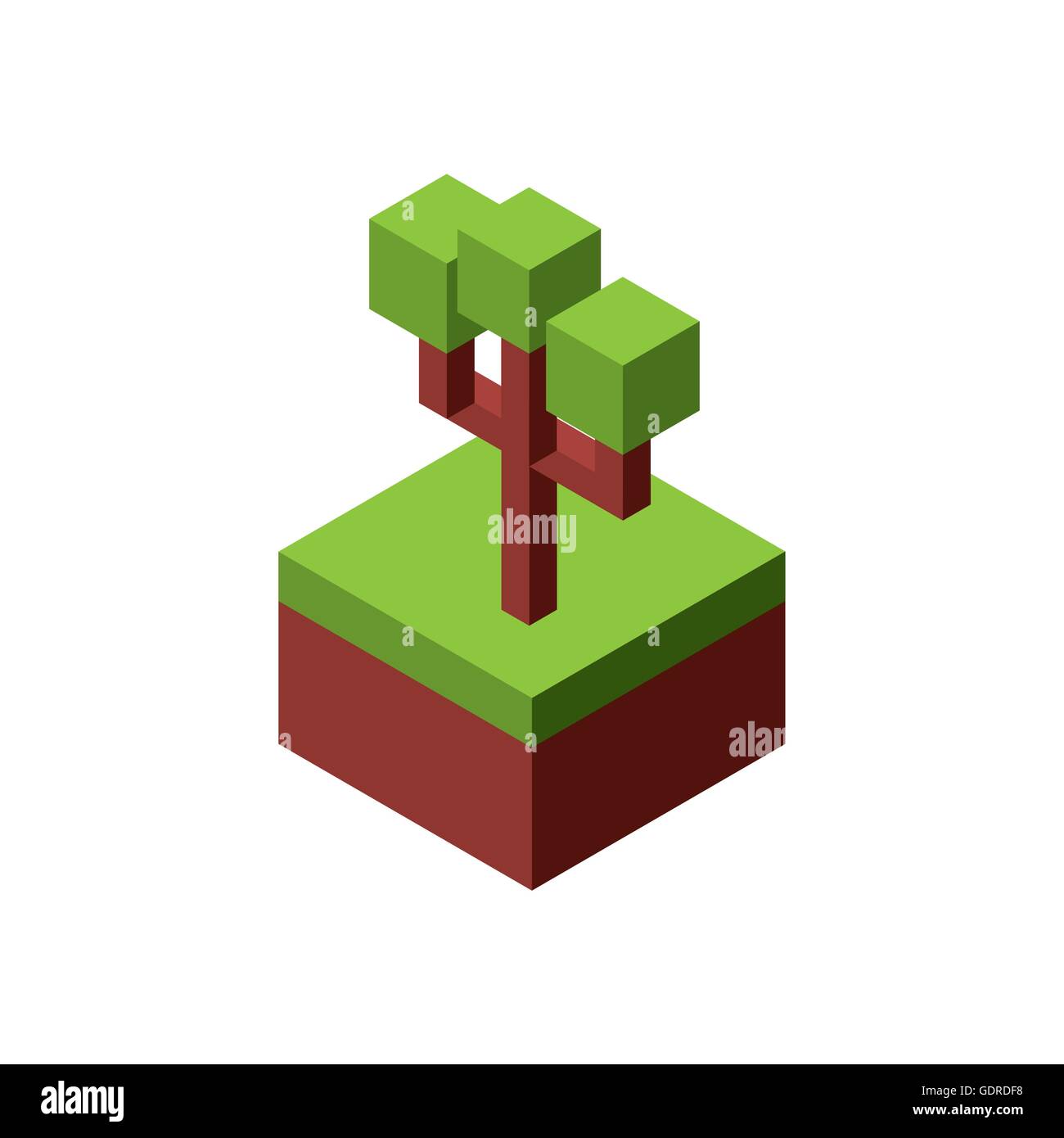 tree icon. Isometric design. Vector graphic Stock Vector Image & Art ...