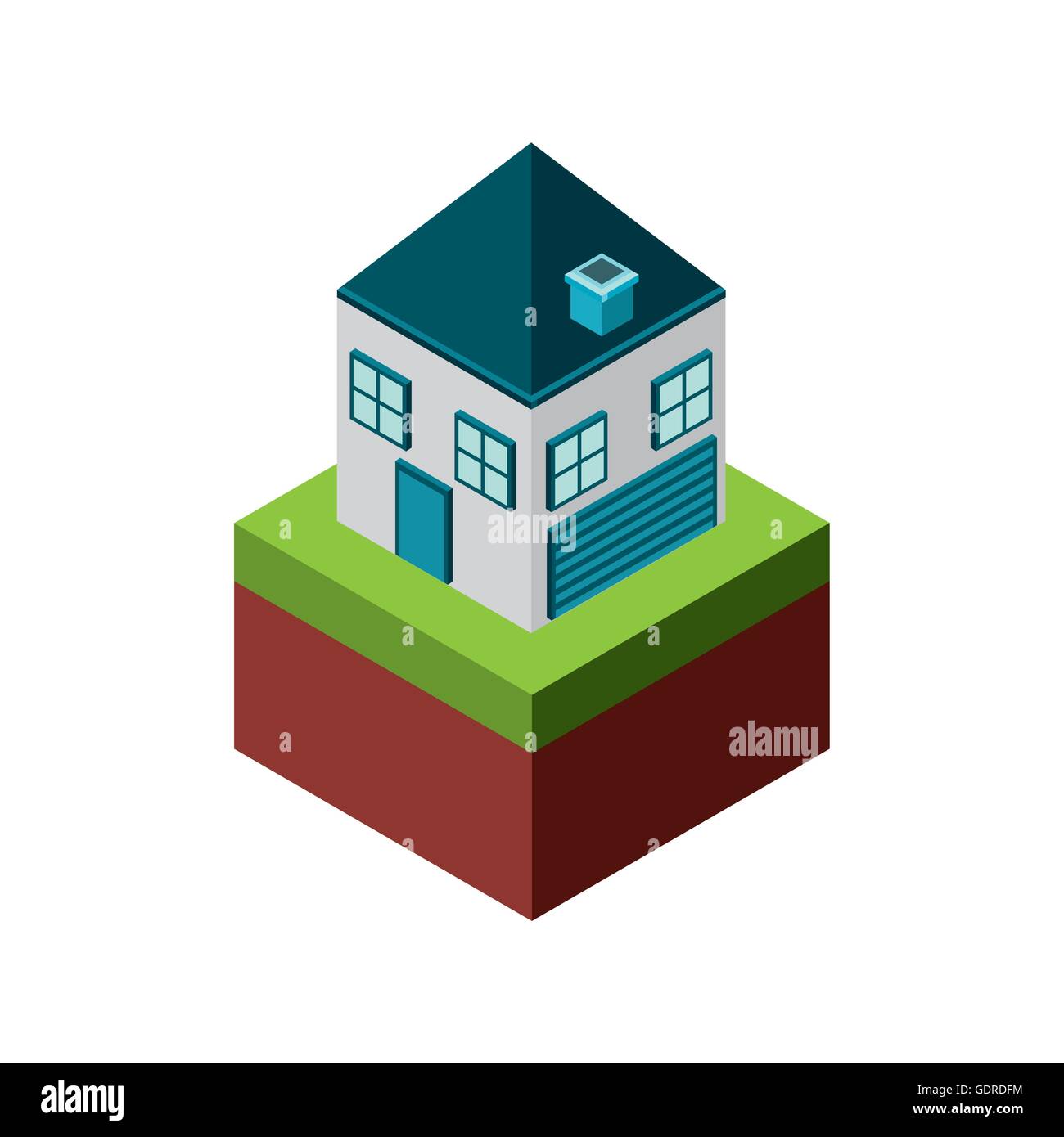 House icon. Isometric design. Vector graphic Stock Vector Image & Art ...