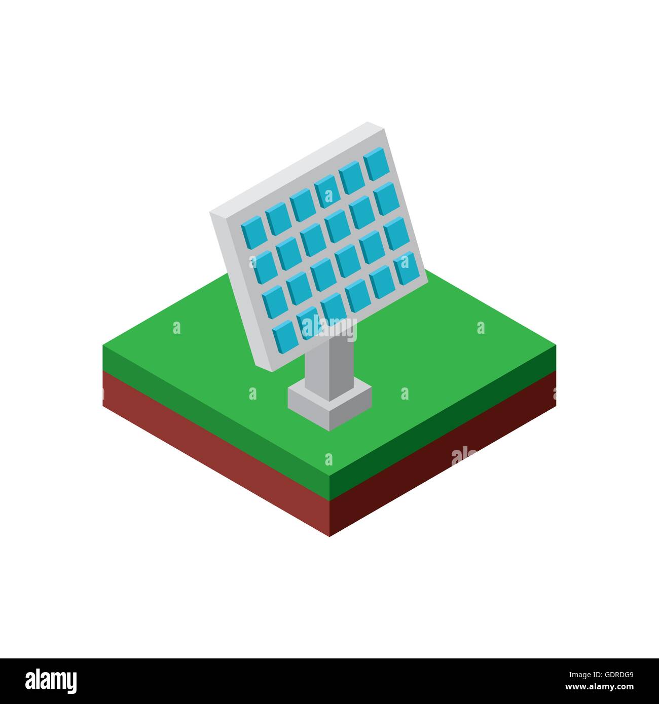 Solar panel icon. Isometric design. Vector graphic Stock Vector Image ...
