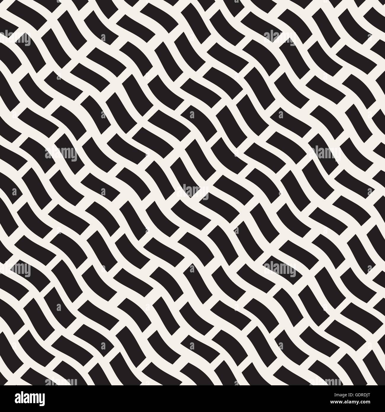 Vector Seamless Jumble Hand Drawn Diagonal Rectangles Pattern Stock ...