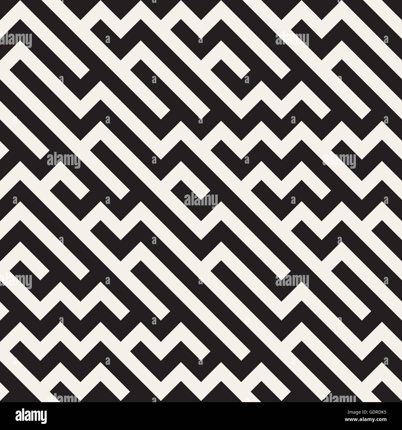 Vector Seamless Jumble ZigZag Lines Diagonal Geometric Pattern Stock ...