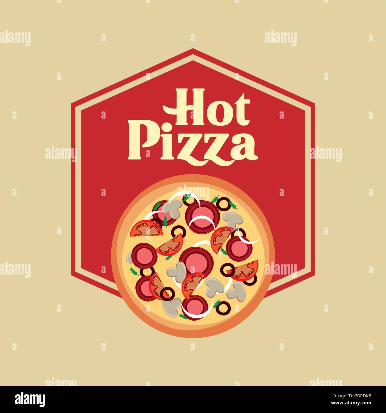 Pizza icon. Fast food design. Vector graphic Stock Vector Image & Art ...