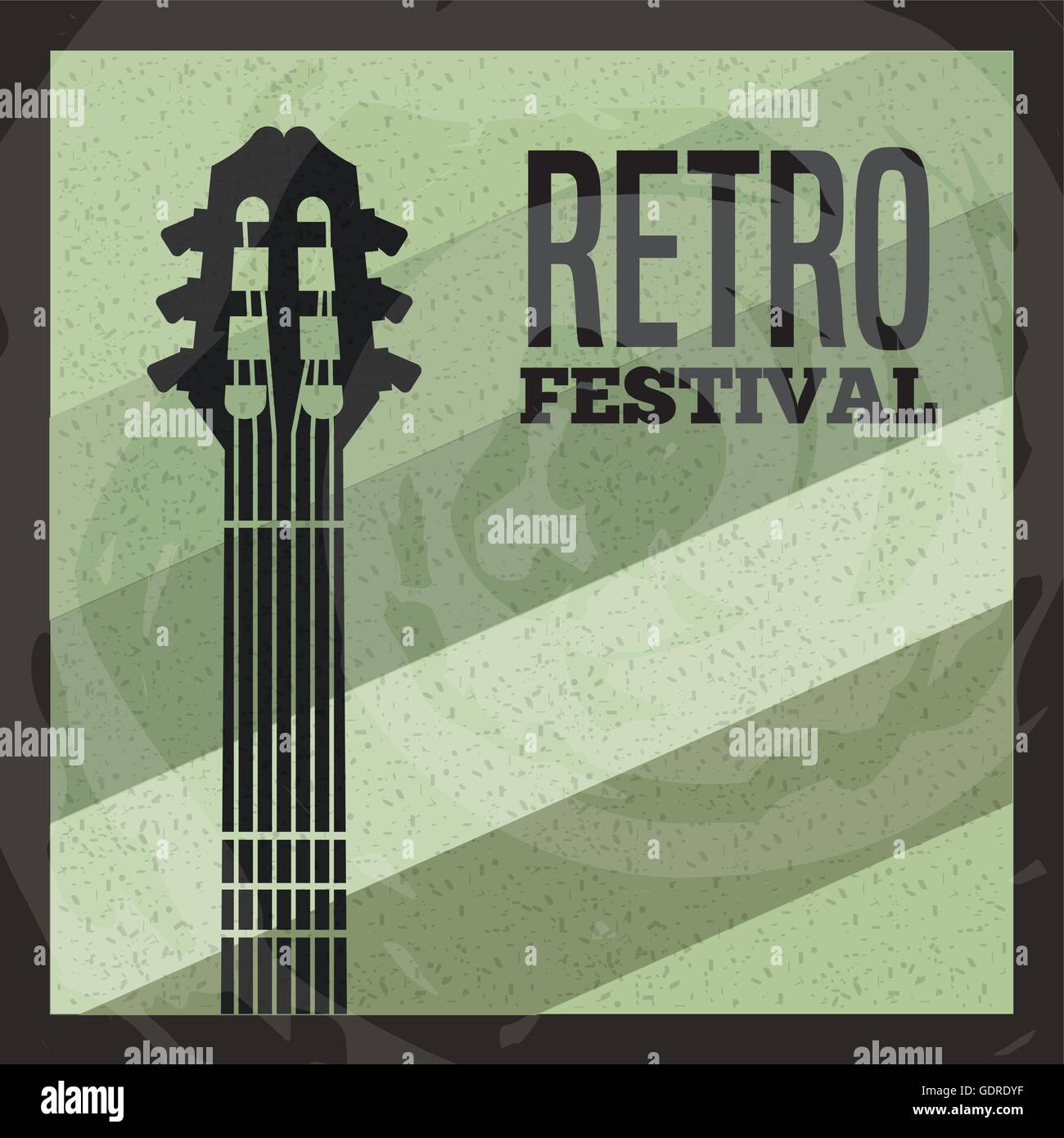 Guitar icon. Retro and Music design. Vector graphic Stock Vector Image ...