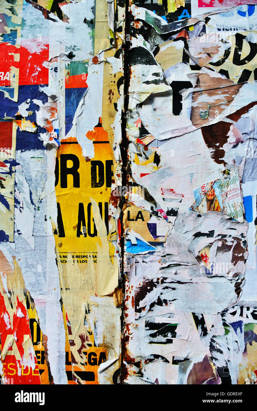 Photograph of urban random collage background or paper texture Stock ...