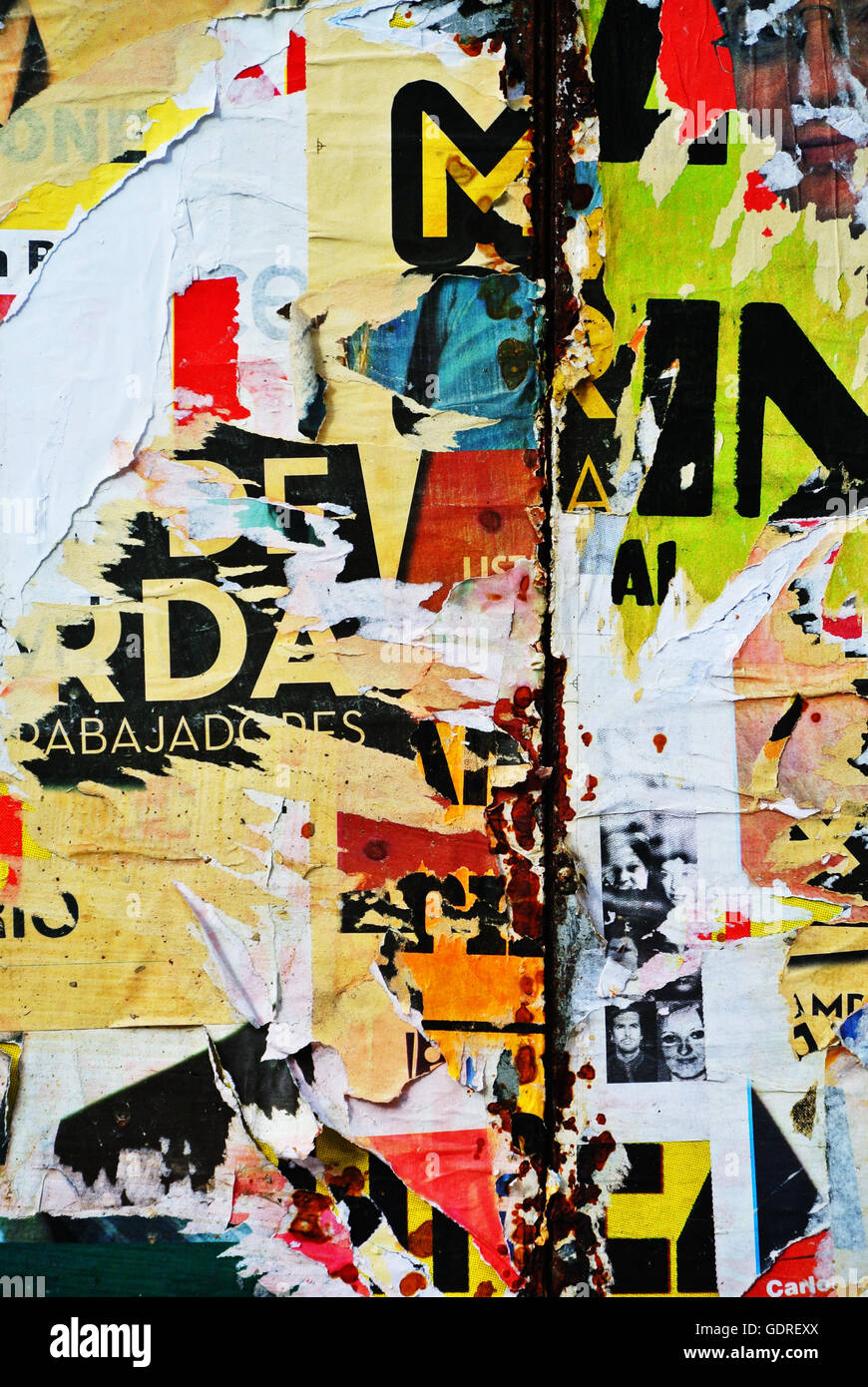 Photograph of urban random collage background or paper texture Stock ...