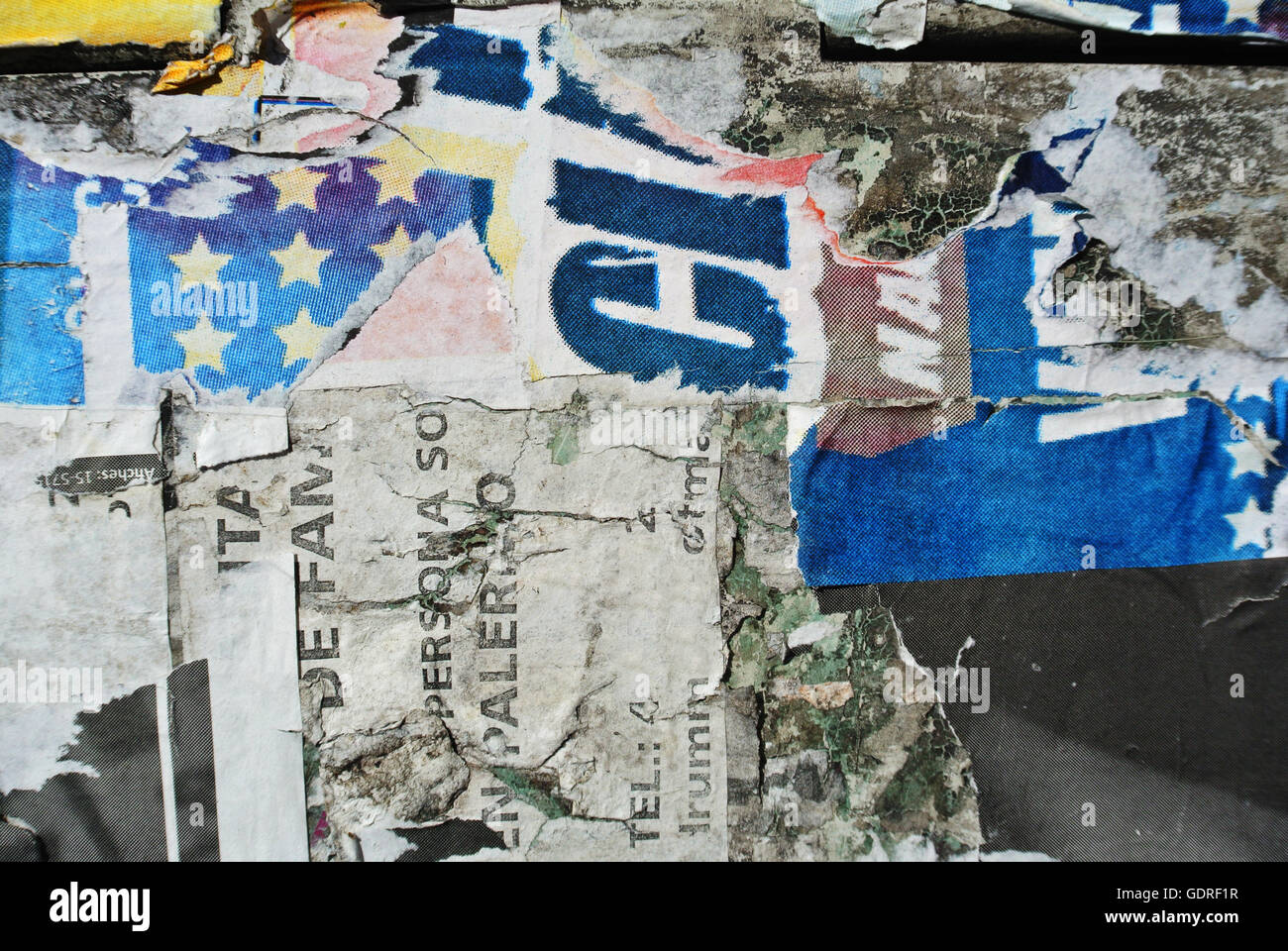 Photograph of urban random collage background or paper texture Stock ...