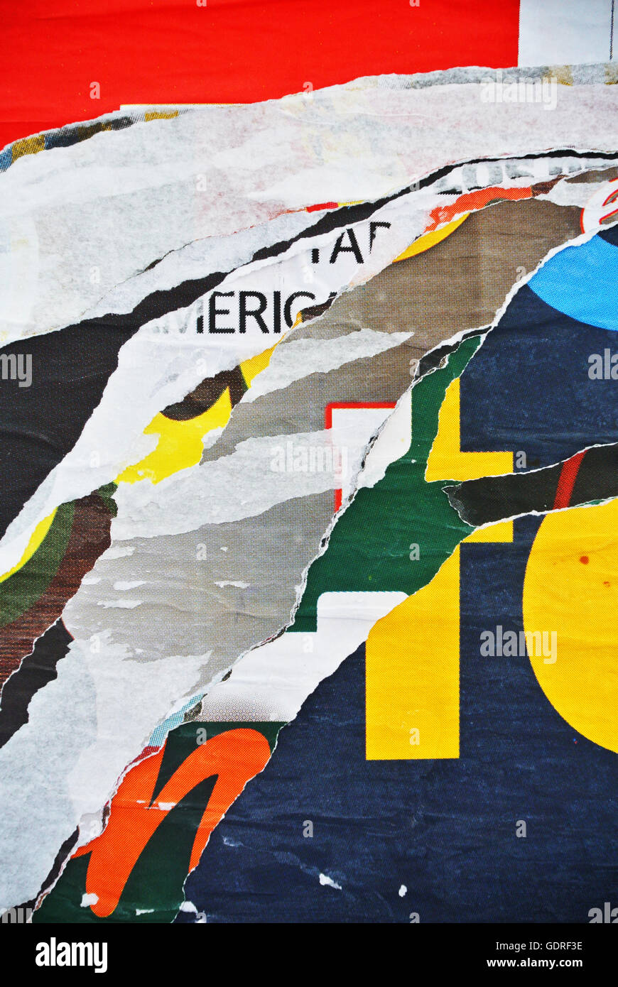 Photograph of urban random collage background or paper texture Stock ...