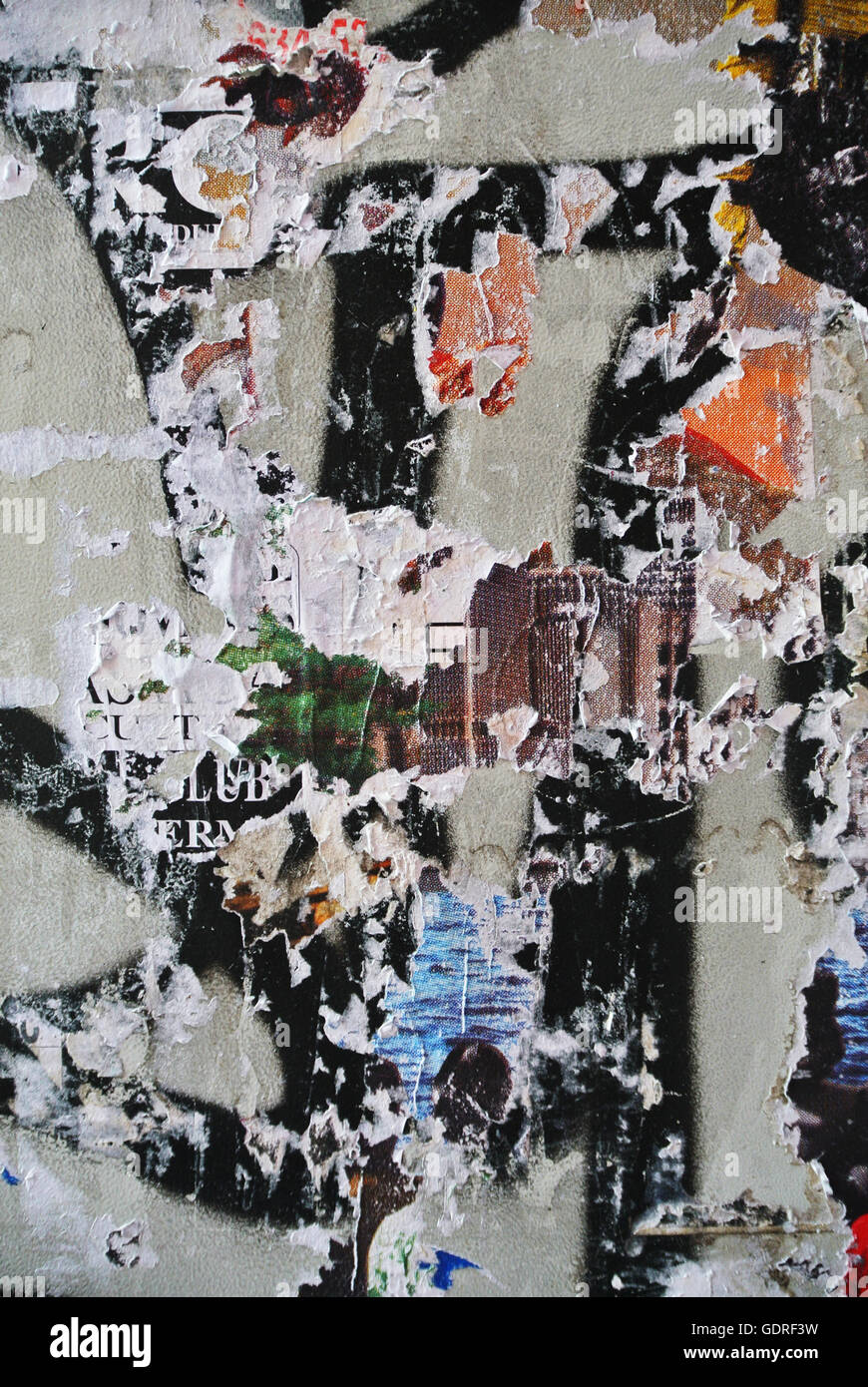 Photograph of urban random collage background or paper texture Stock ...