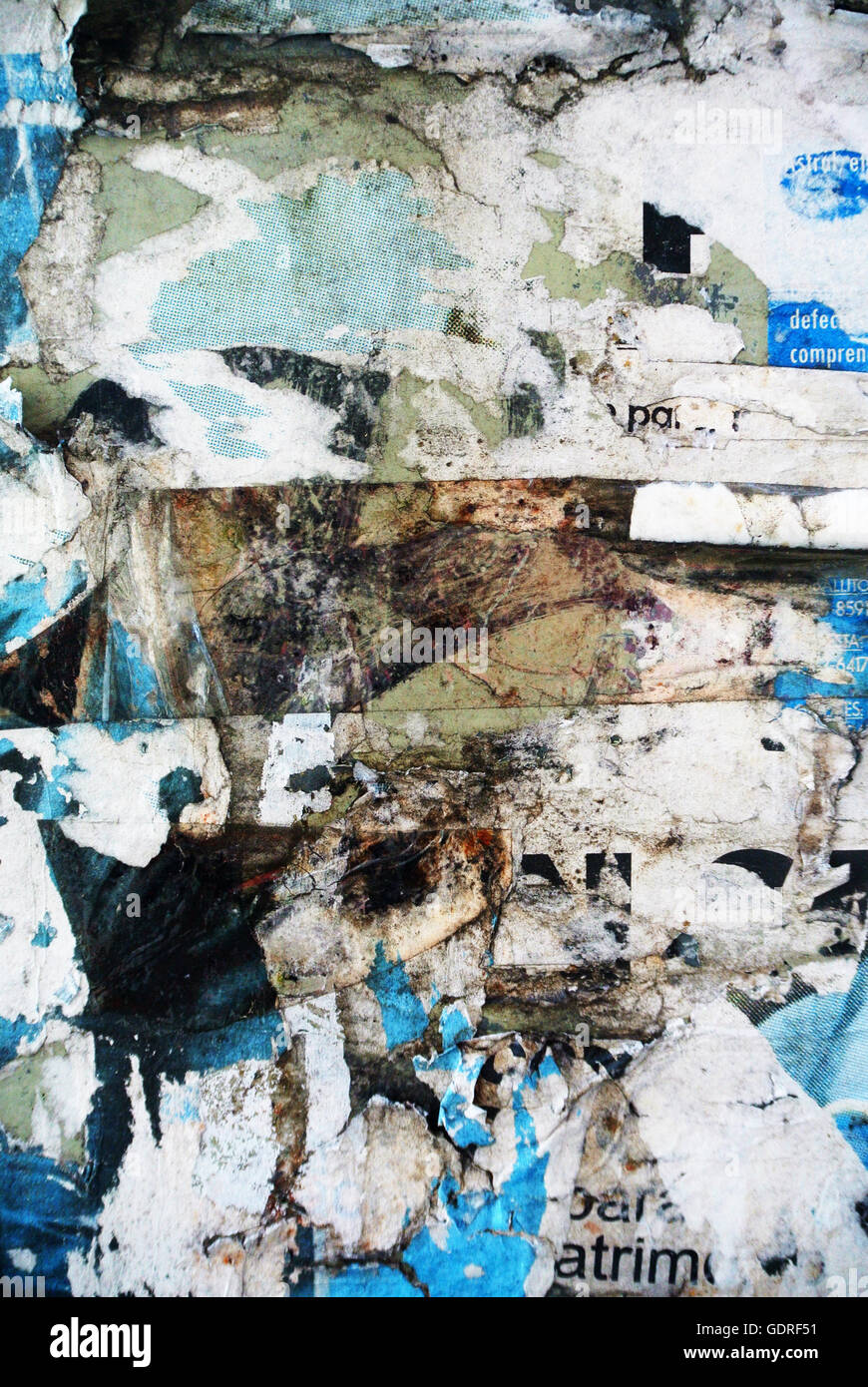 Photograph of urban random collage background or paper texture Stock ...