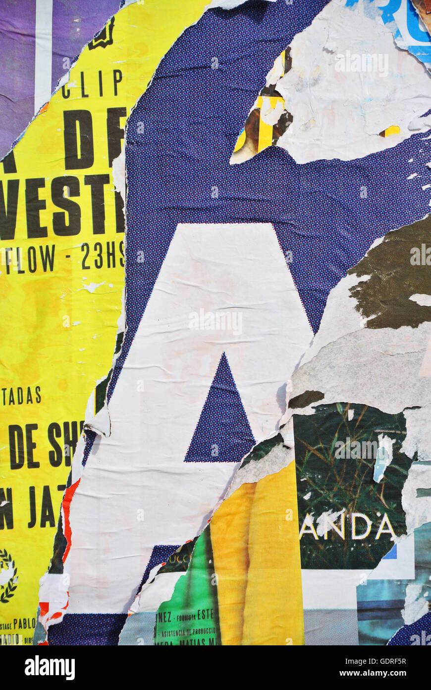 Photograph of urban random collage background or paper texture Stock ...