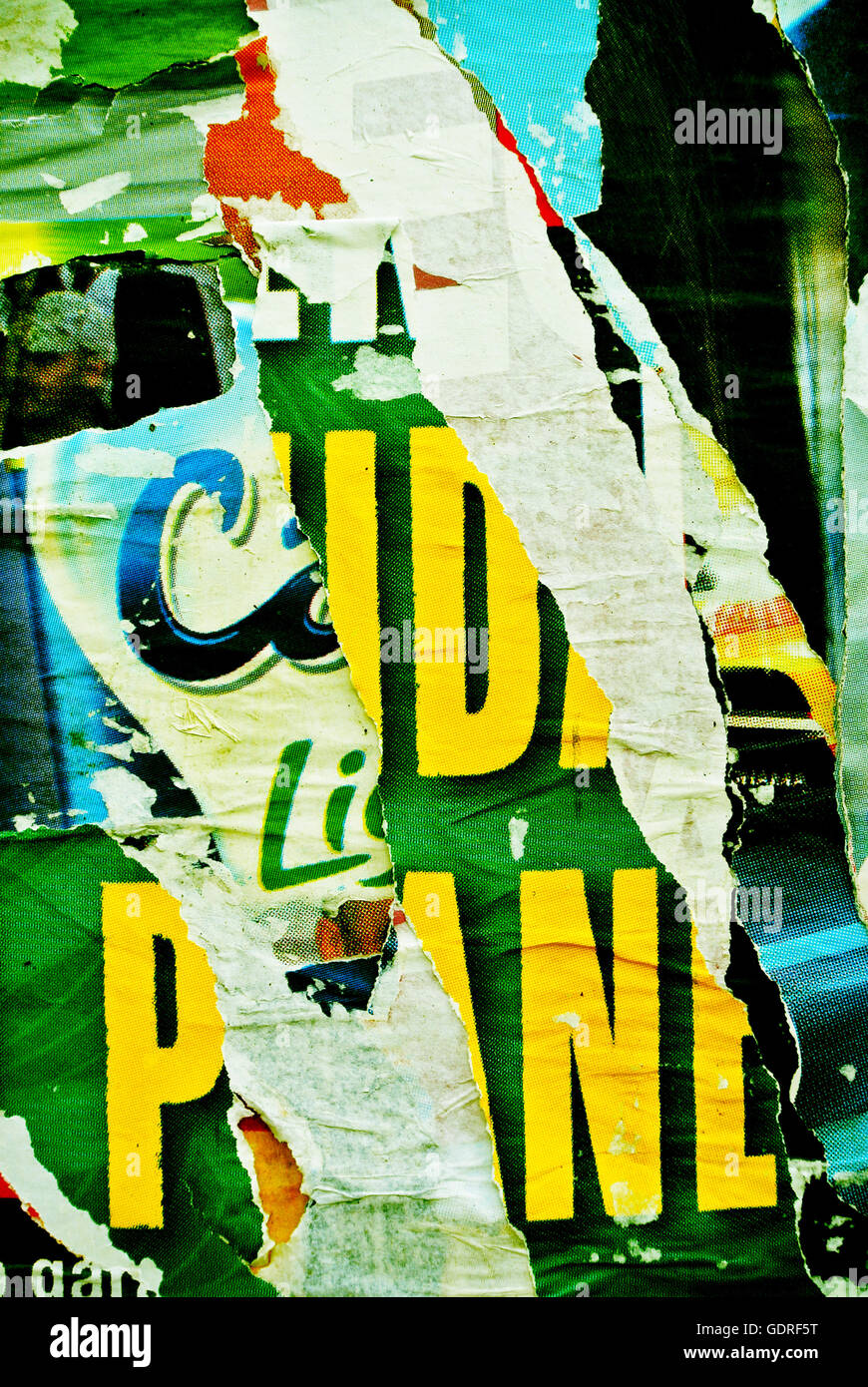 Photograph of urban random collage background or paper texture Stock ...