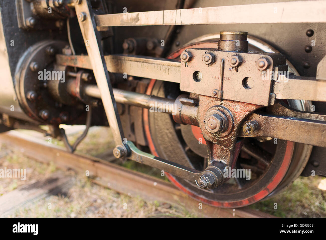 Old steam locomotive side view hi-res stock photography and images - Alamy