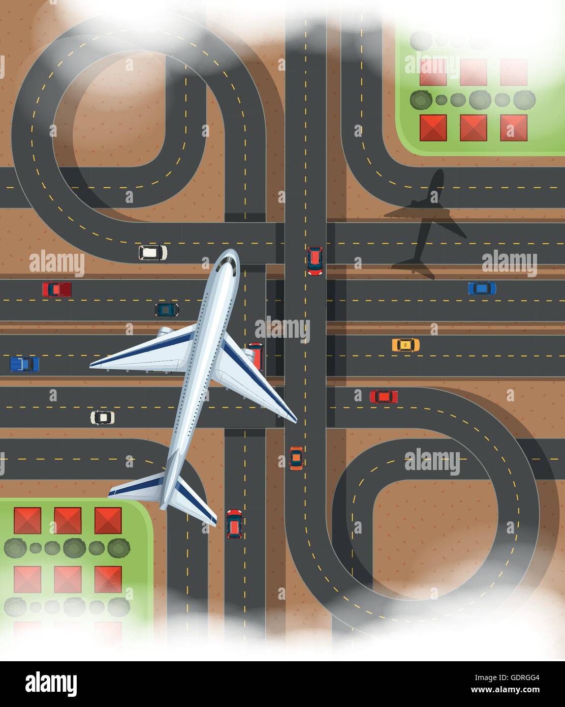 Expressway way Stock Vector Images - Alamy