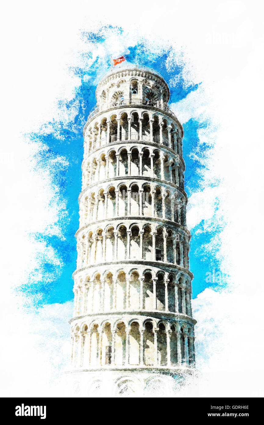 Leaning tower, Pisa, Italy Stock Photo - Alamy