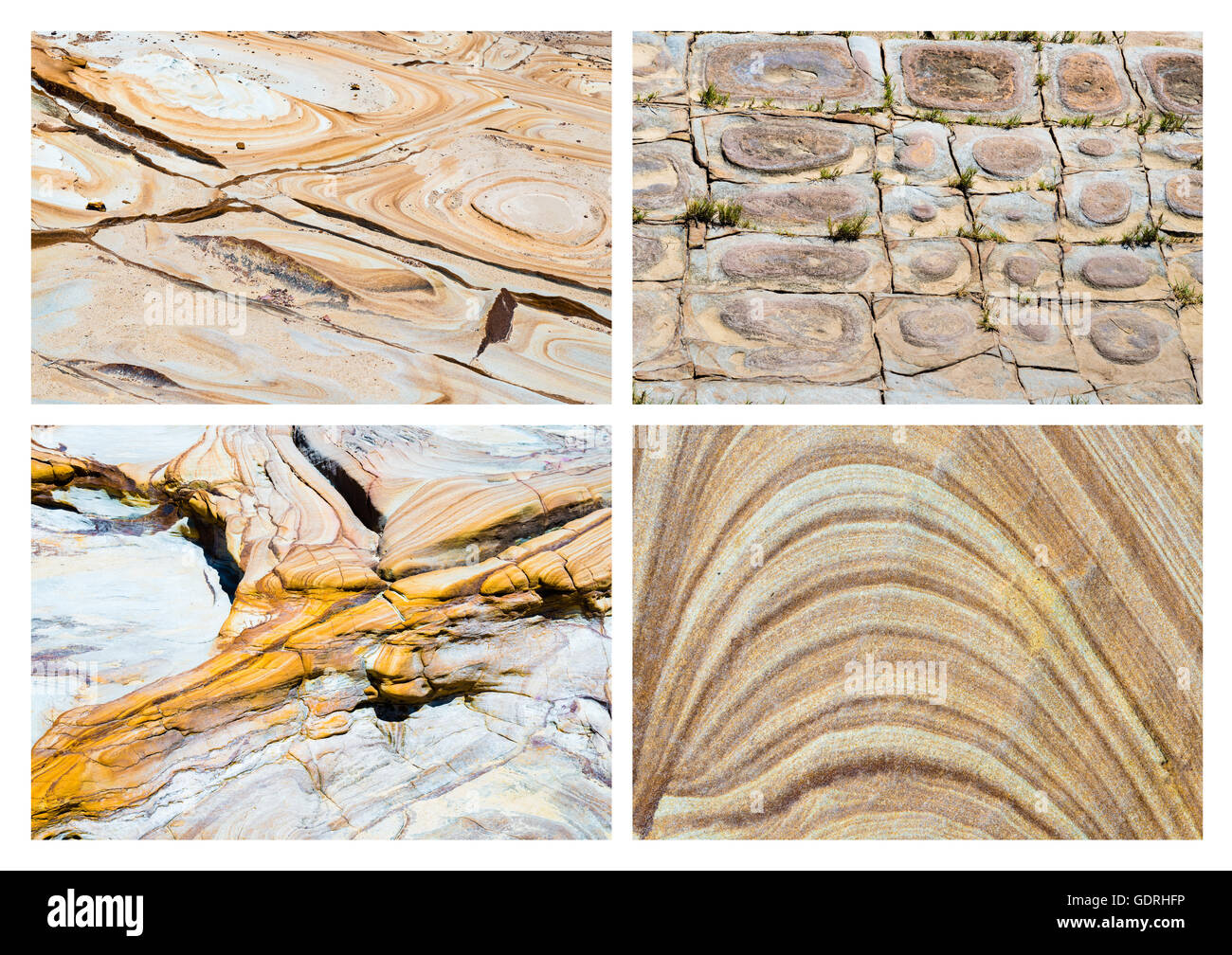 Photo Collage of various Australian rock formation background ...