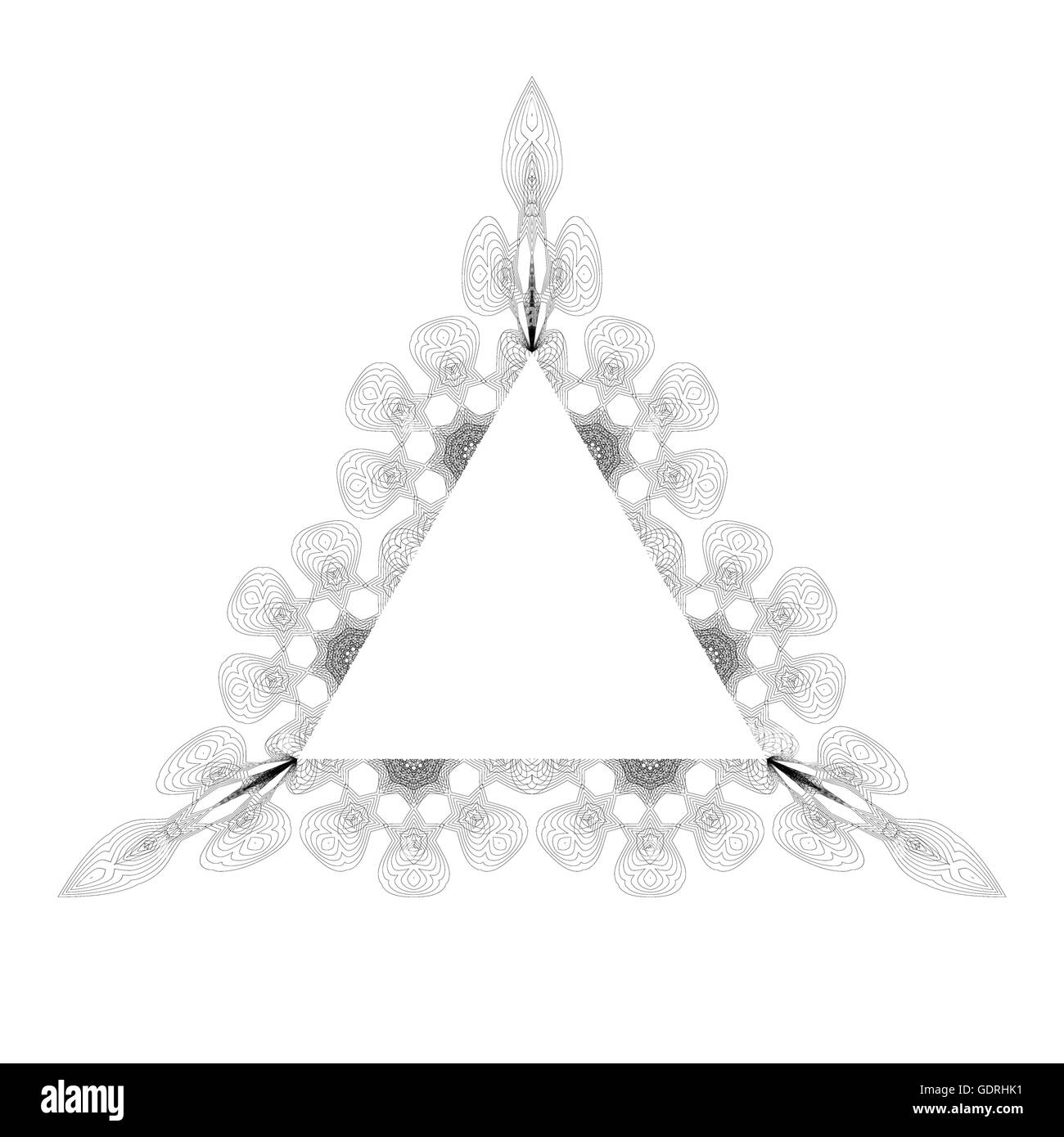 Vintage Triangle Frame Stock Photo - Alamy