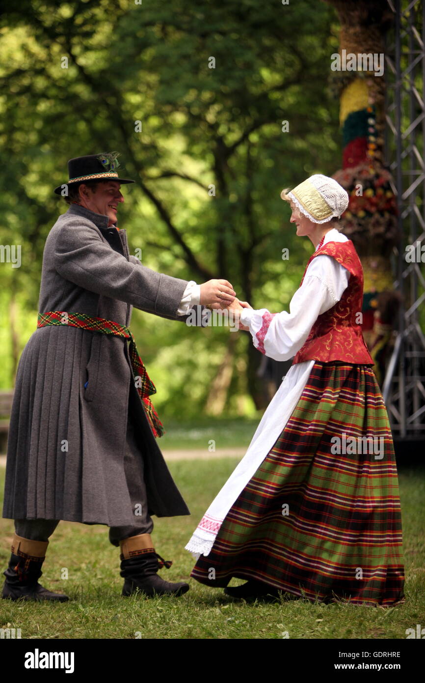 a Summer Festival in a Parc in the old City of Vilnius in the Baltic ...