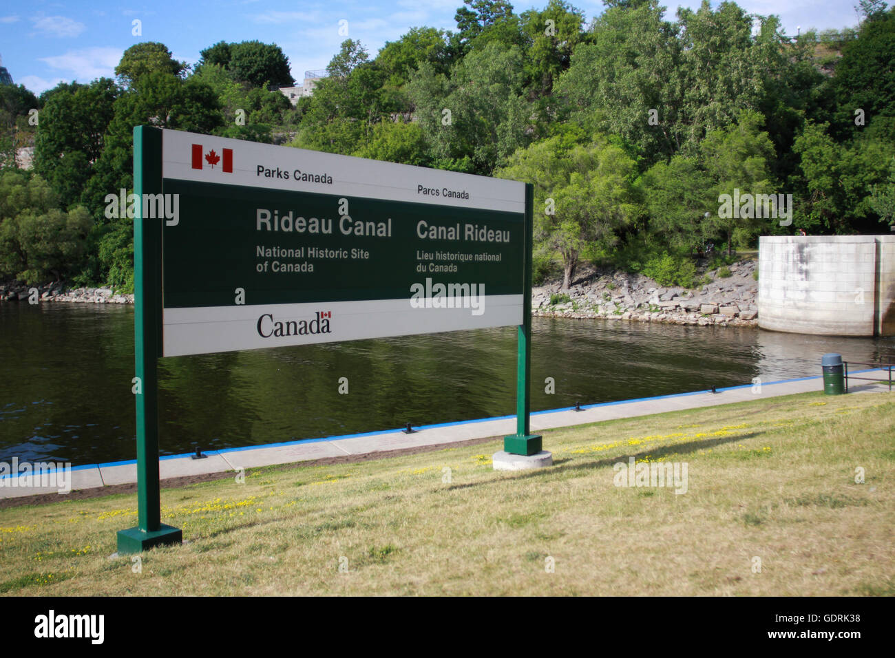 The Rideau Canal in Ottawa, Ontario Stock Photo - Alamy
