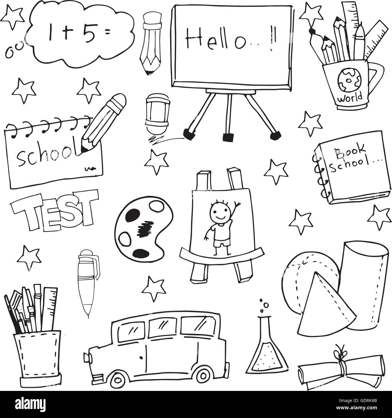 School doodles vector set hand draw Stock Vector Image & Art - Alamy School doodles vector set hand draw Stock Vector Image & Art - Alamy