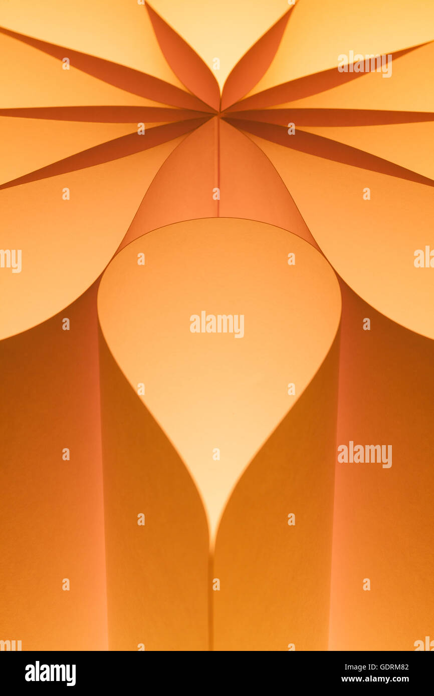 Abstract background image of pattern made by curved paper Stock Photo ...