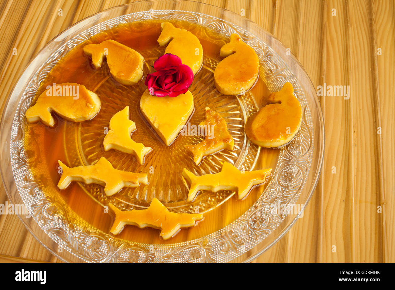 Rozata is a traditional Croatian / Dalmatian sweet dessert Stock Photo ...