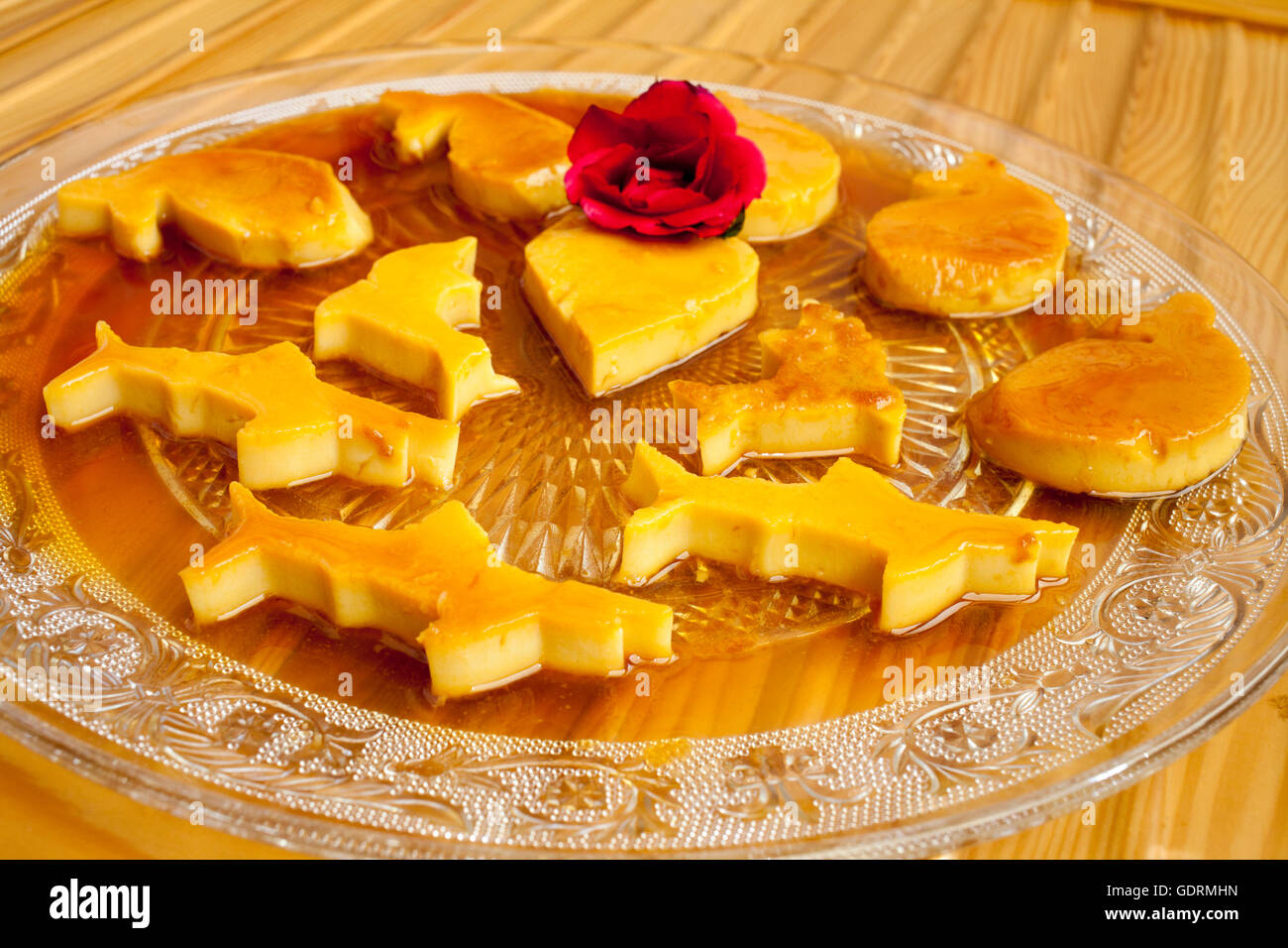 Rozata is a traditional Croatian / Dalmatian sweet dessert Stock Photo ...