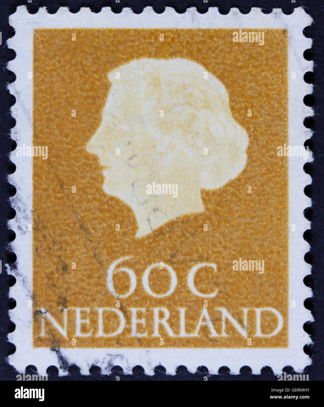 NETHERLANDS - CIRCA 1953: A stamp printed in Netherlands shows portrait ...