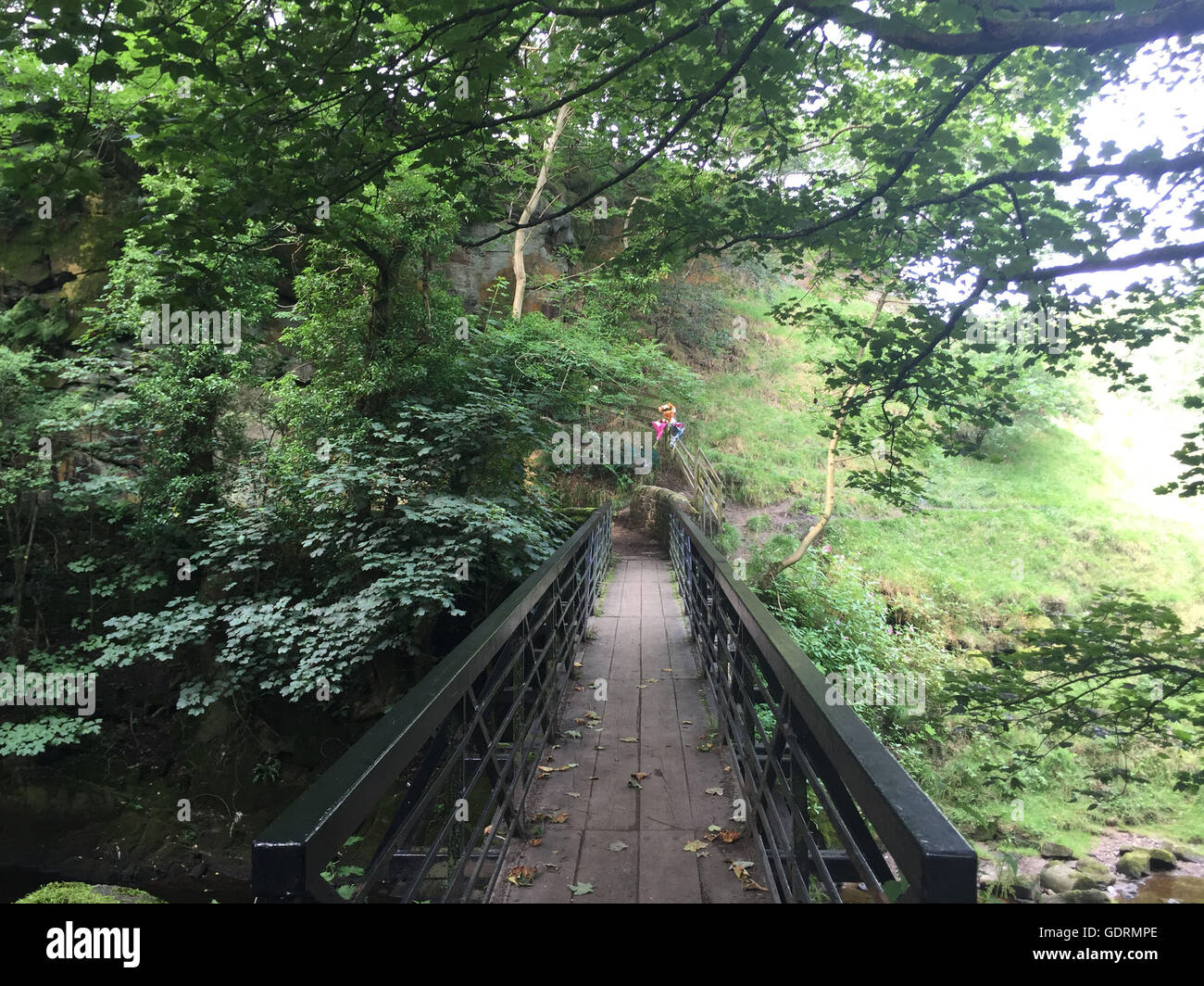 General view of the scene in Broadbottom, Greater Manchester, where a ...
