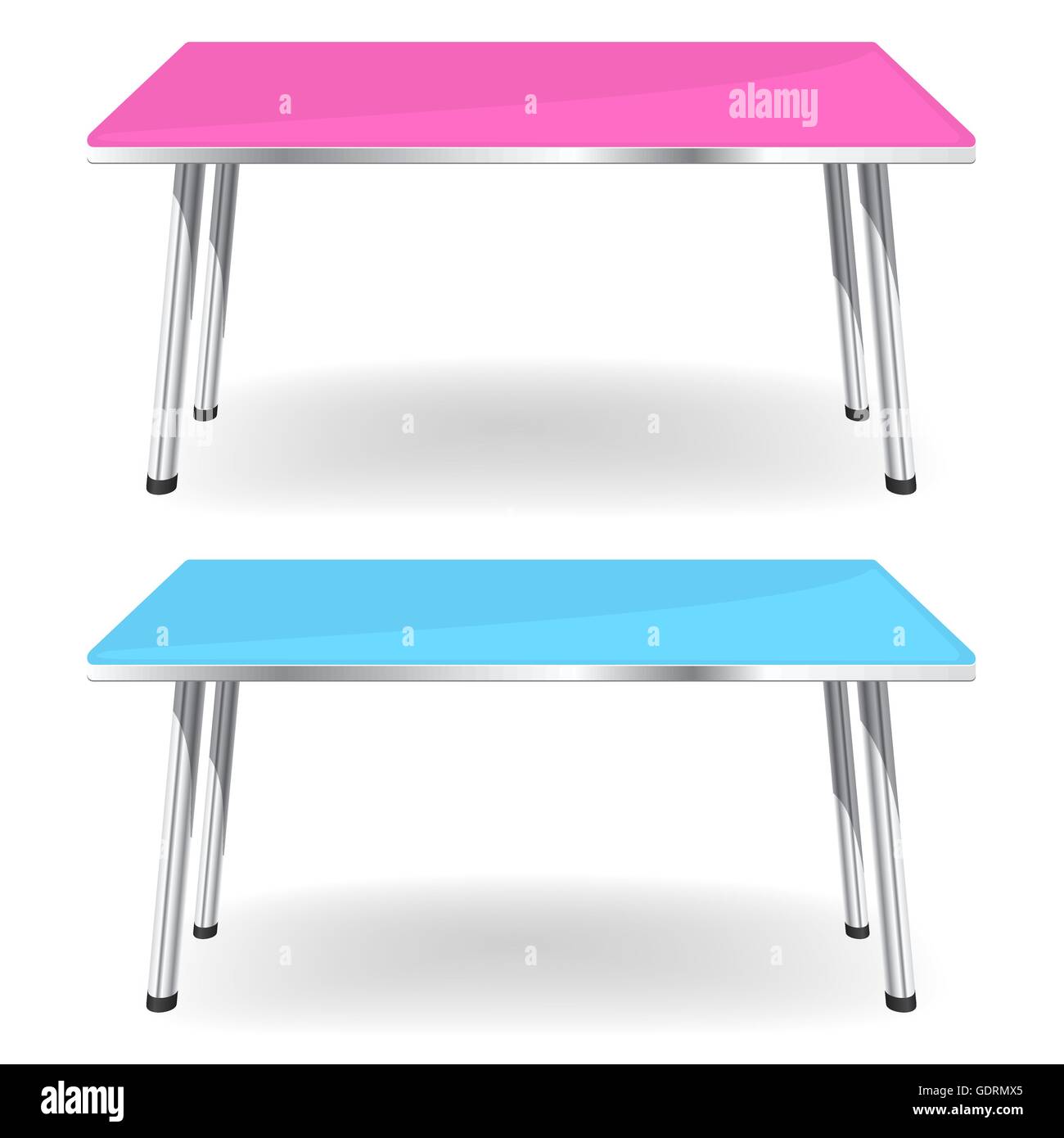 Empty rectangle Table Stock Vector Image & Art - Alamy