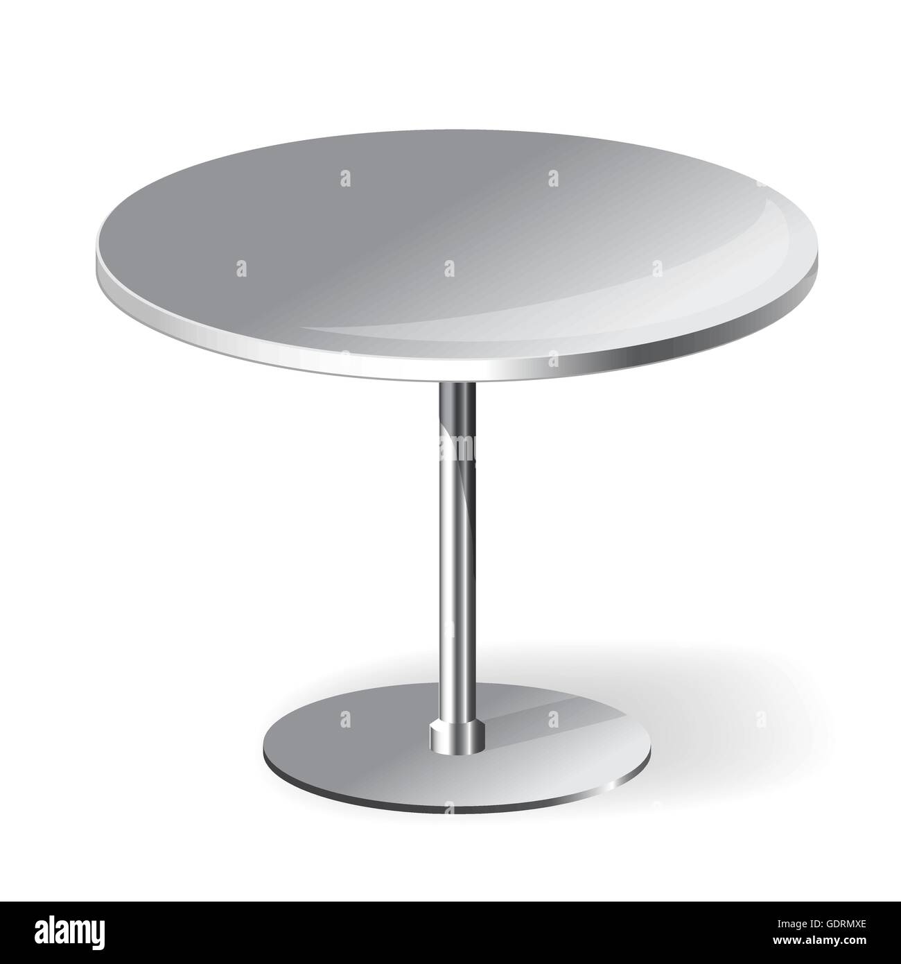 Empty Round Table Stock Vector Image & Art - Alamy