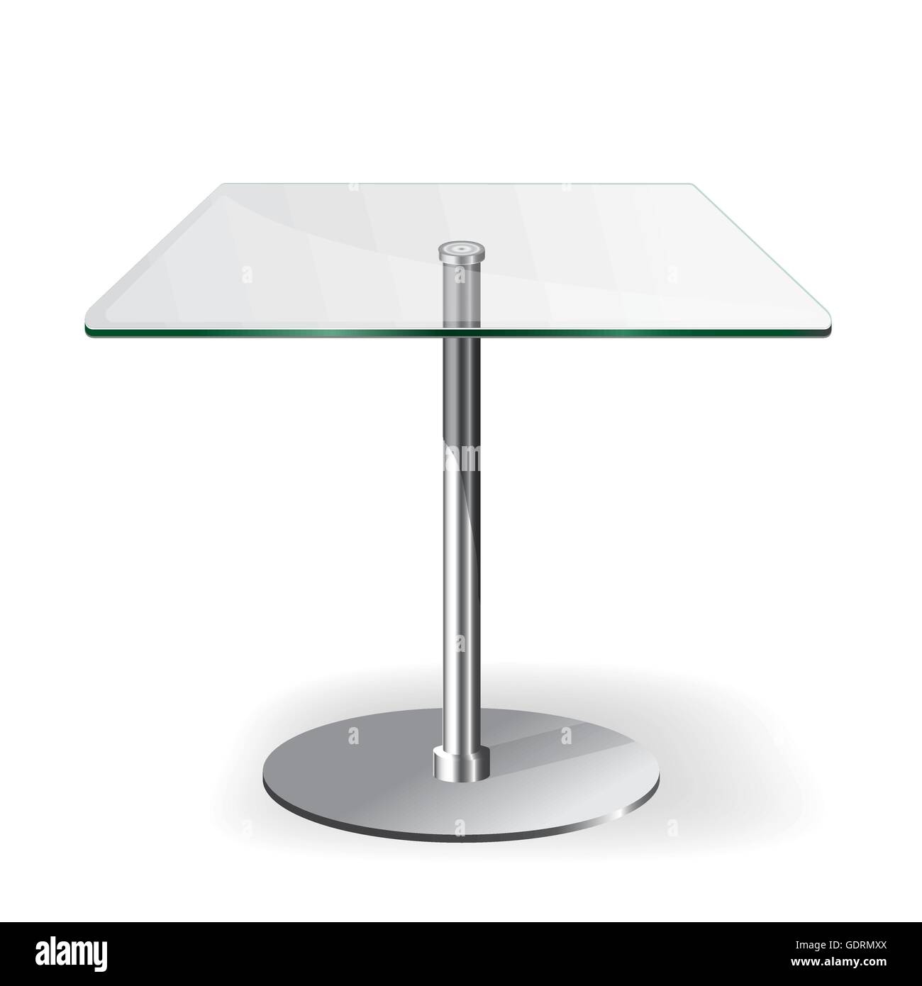 Round glass coffee table Stock Vector Images - Alamy