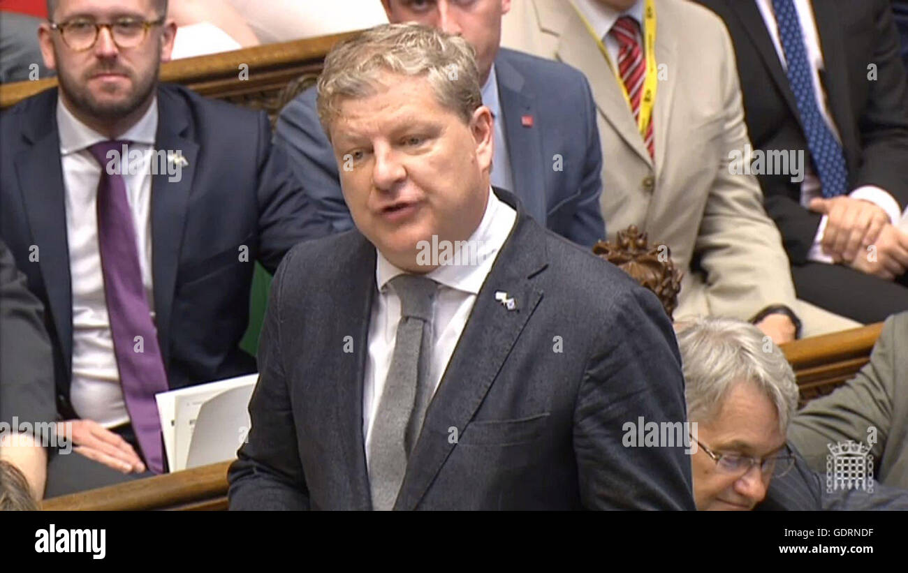 SNP Westminster leader Angus Robertson speaks during Prime Minister's ...