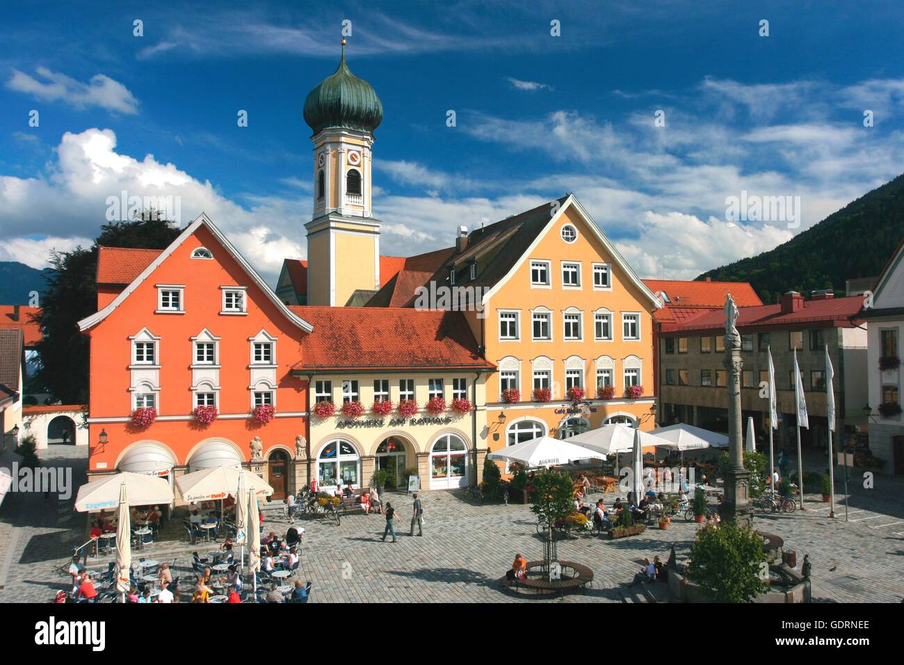 Town square immenstadt allgau germany hi-res stock photography and ...