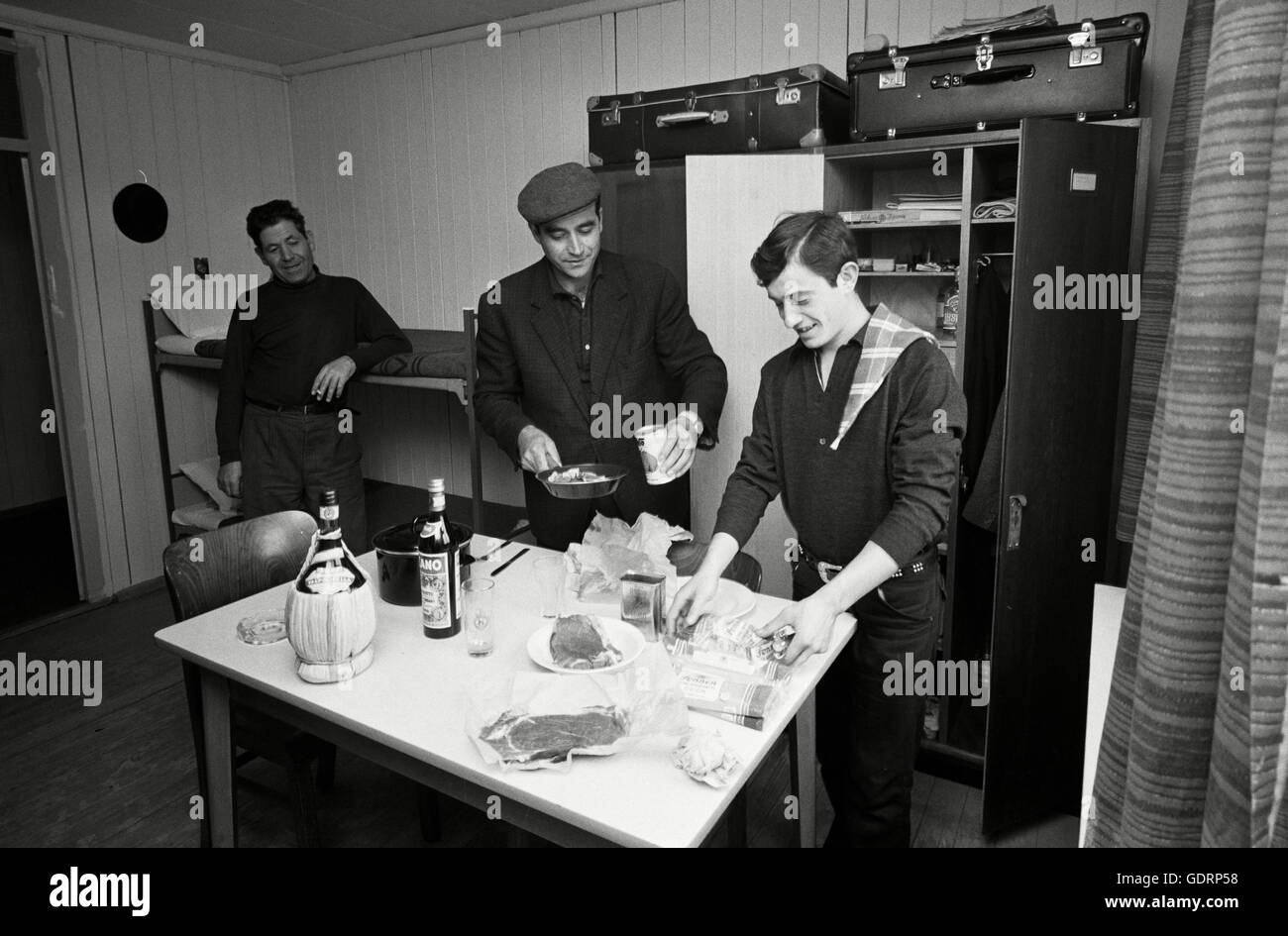 Many Italian workers live in the barracks called Berliner Brücke or ...
