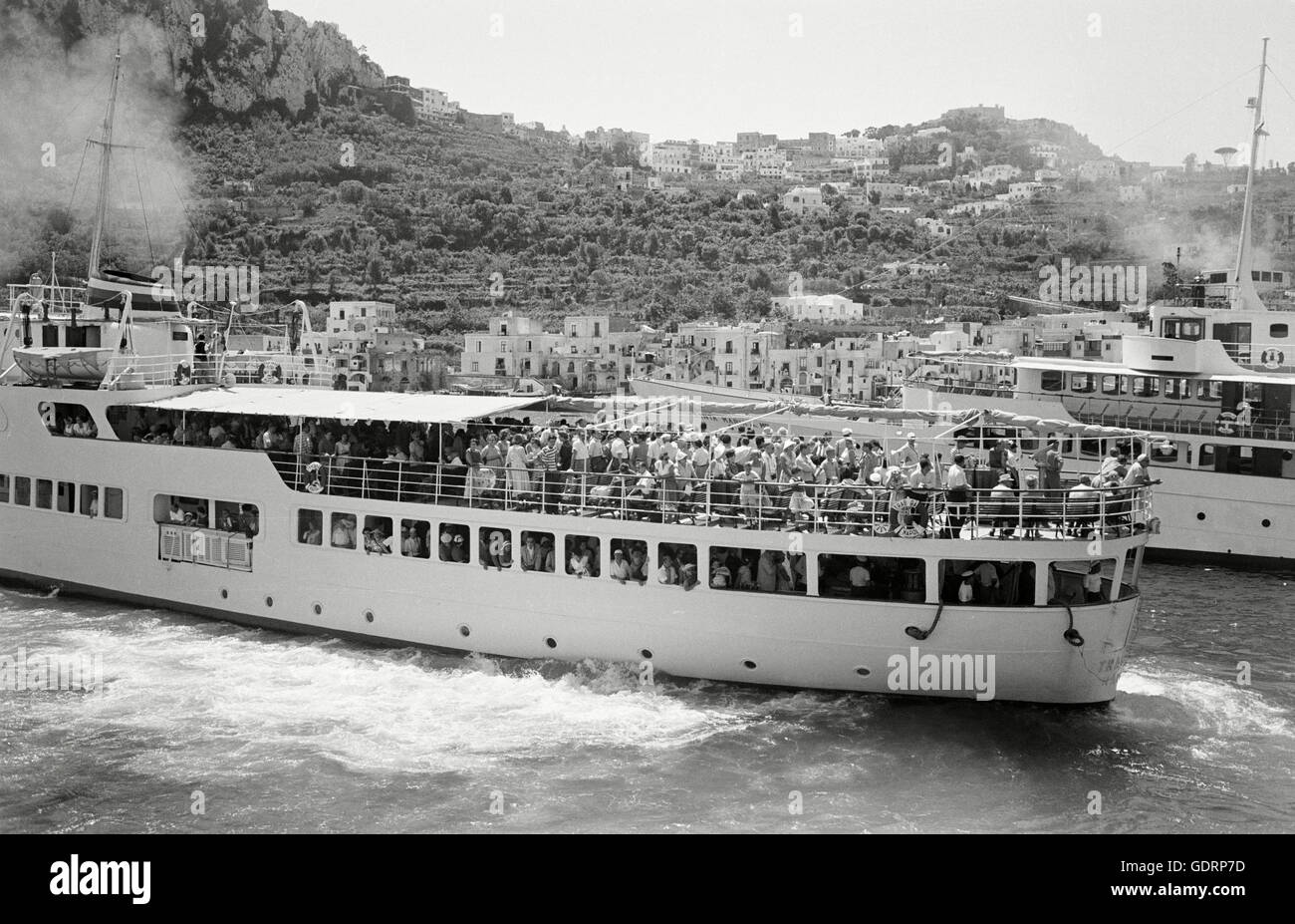 The ferry to Capri, 1957 Stock Photo - Alamy