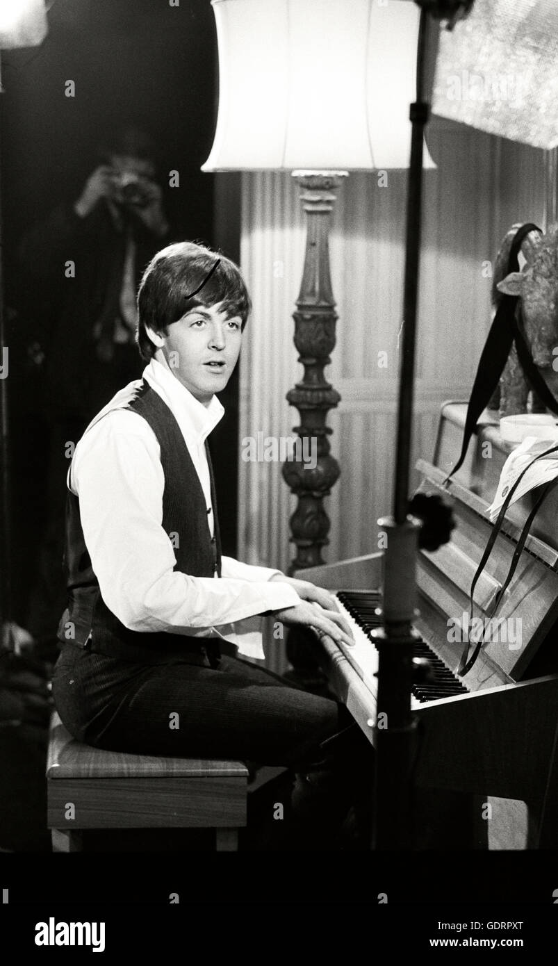 Paul Mccartney Playing Piano