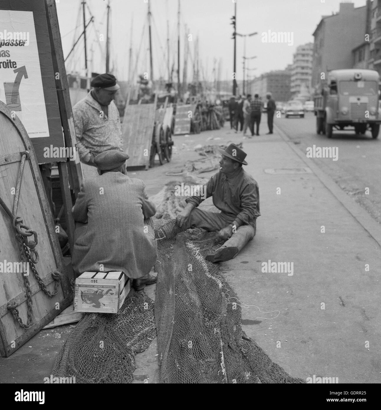 Men in Marseille, 1963 Stock Photo - Alamy
