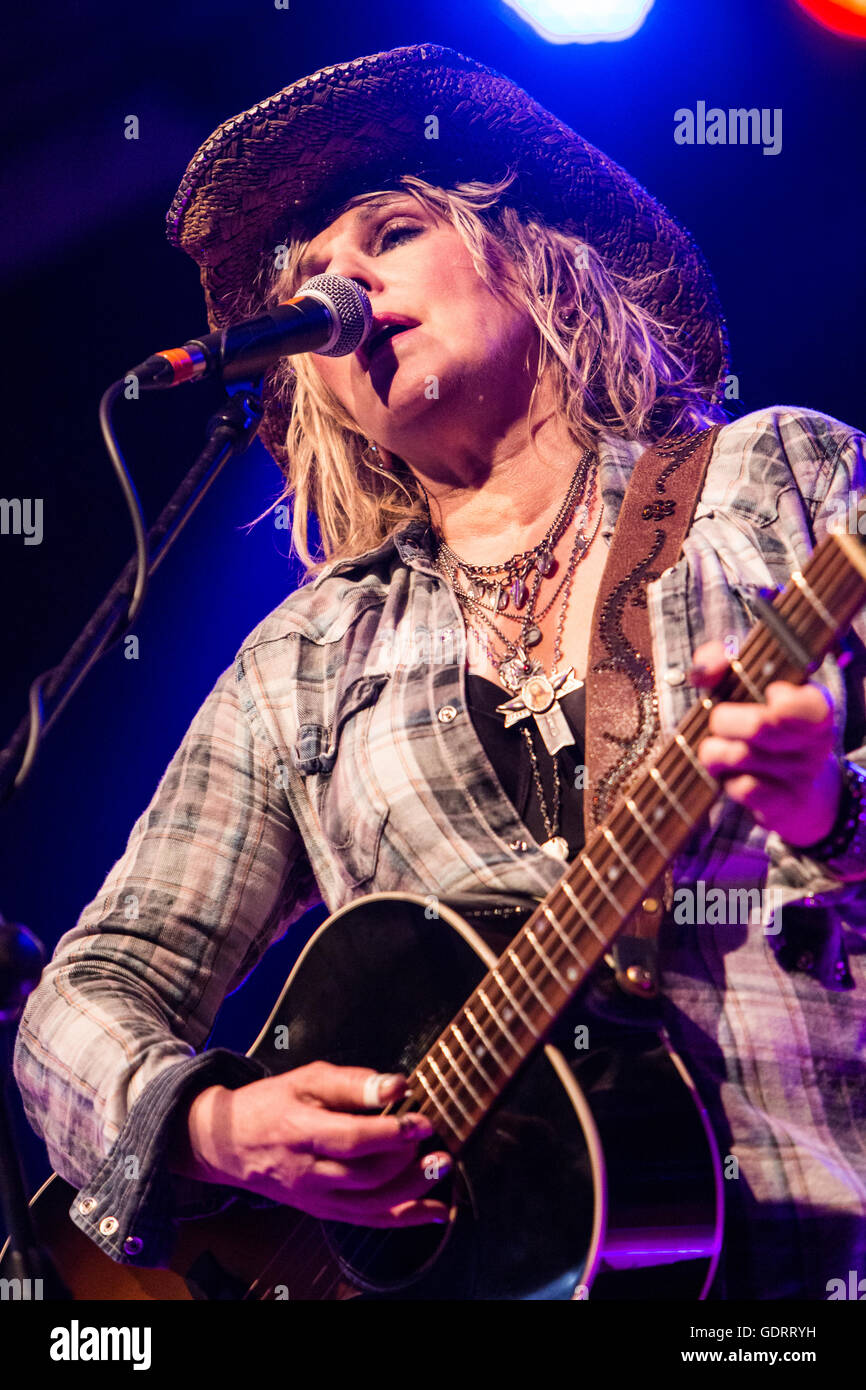 Pusiano Italy. The American singer-songwriter LUCINDA WILLIAMS performs ...