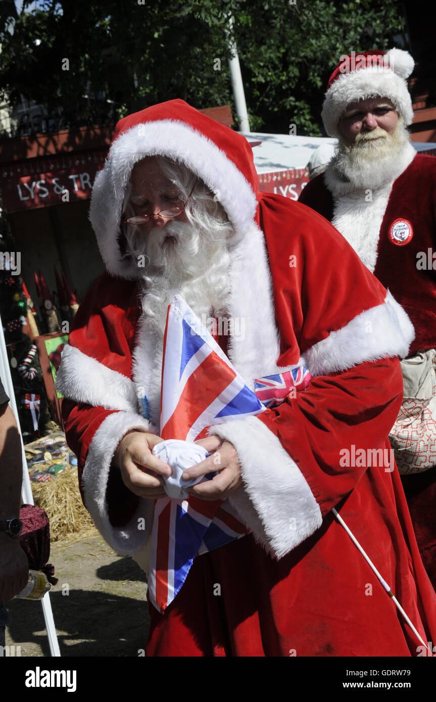 Copenhagen, Denmark. 20th July, 2016. 2nd.day of Santas from worlwide ...