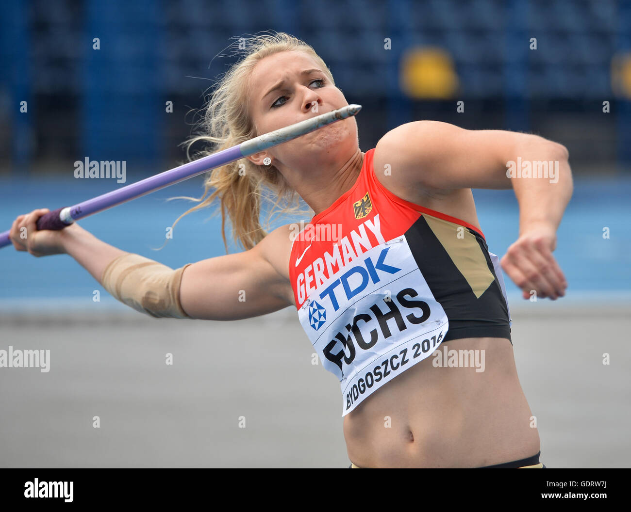 Bydgoszcz, Poland. 19th July, 2016. Annika Fuchs of Germany in the ...