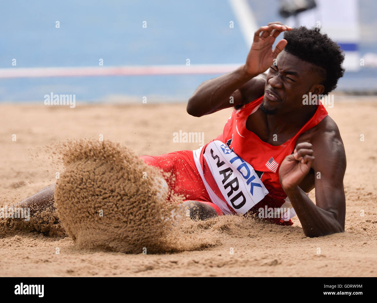 Bydgoszcz, Poland. 19th July, 2016. Ja'Mari Ward of the USA in the ...