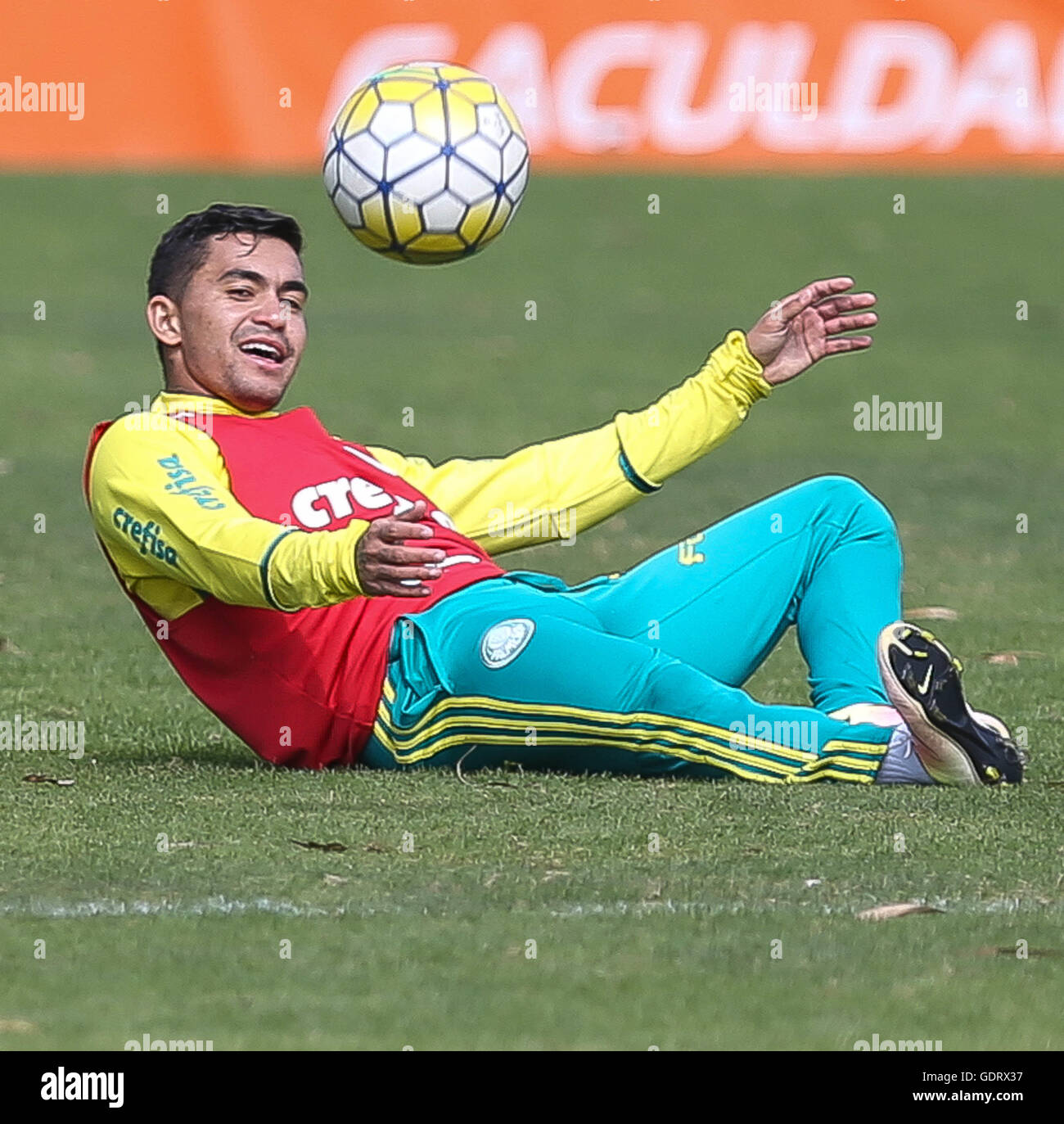 Dudu player, SE Palmeiras, during training, the Football Academy Stock ...