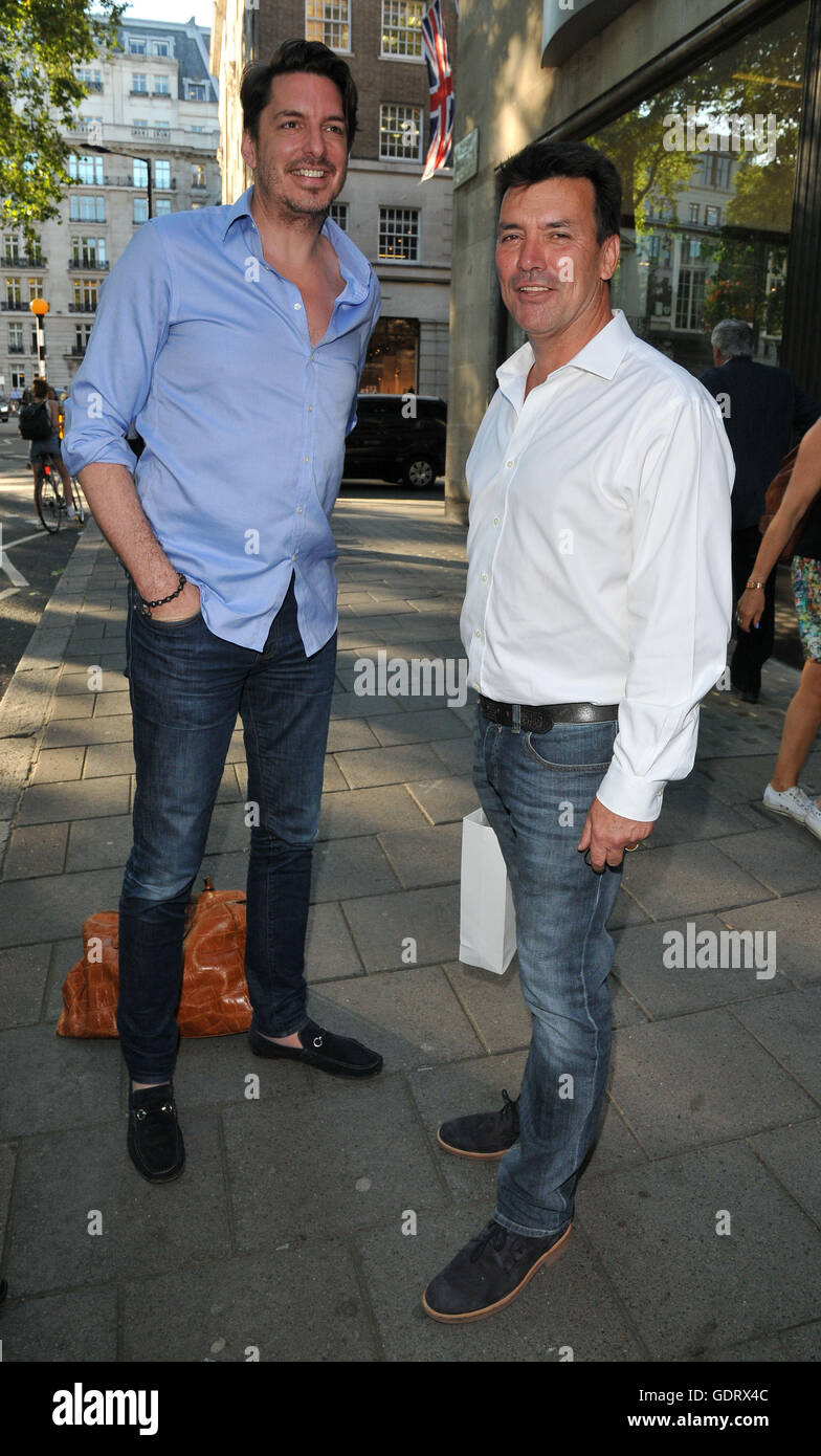 London.UK. Jason Gale and Nick Cowell at the Givinity Private Summer ...