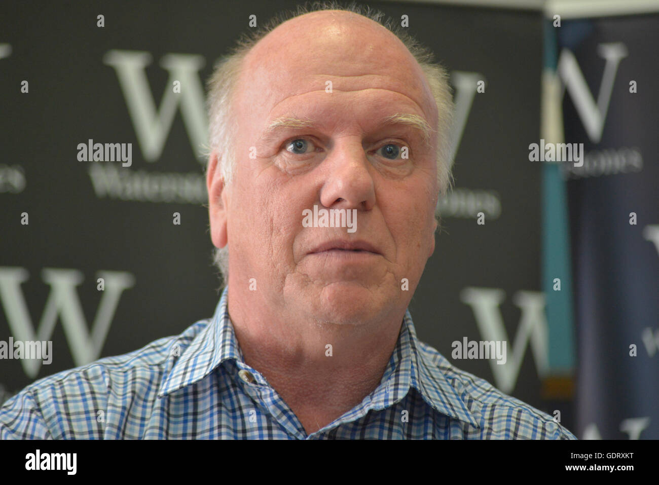 Manchester, UK. 20th July, 2016. Peter Robinson, author, speaking about ...