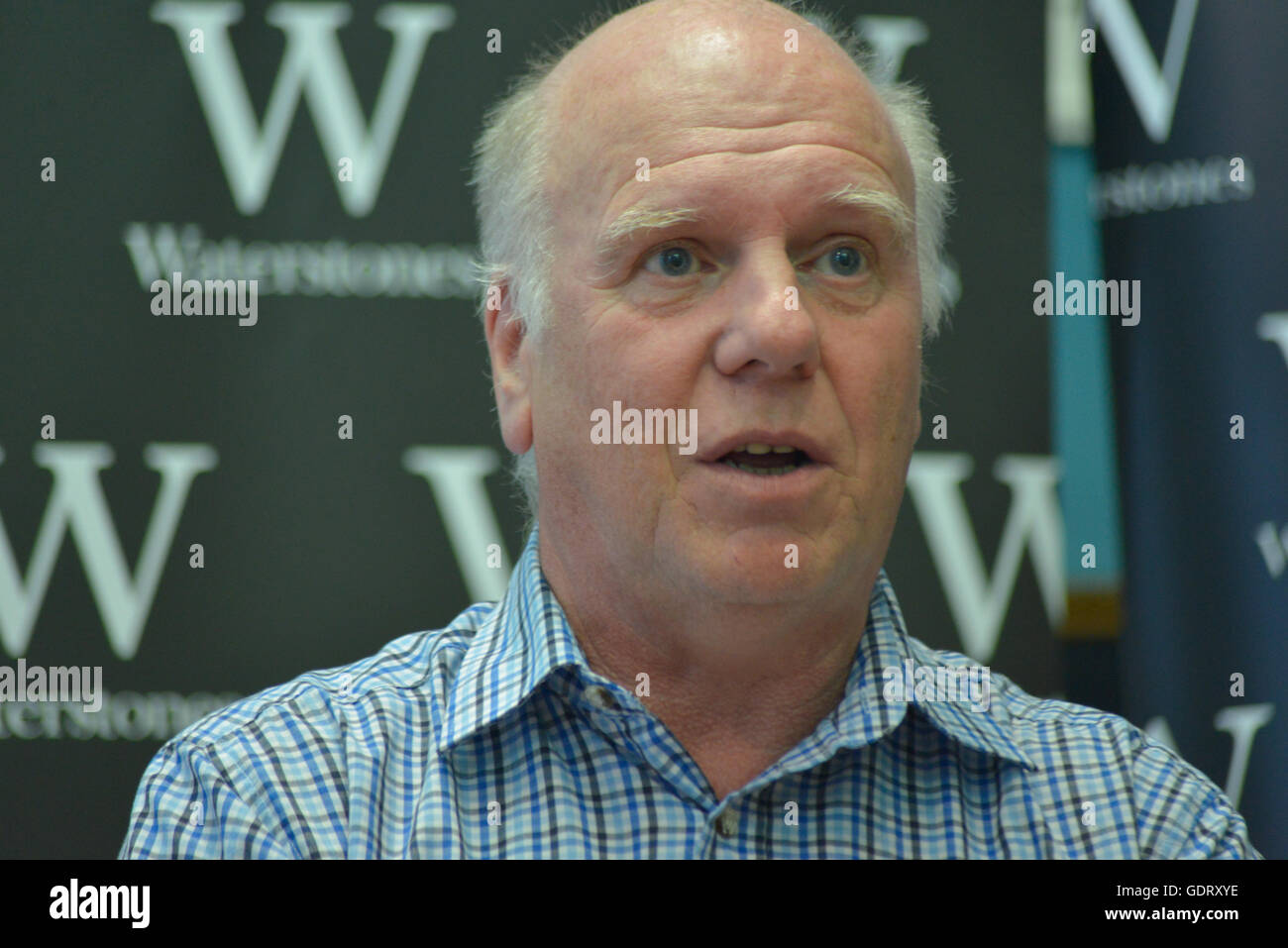 Manchester, UK. 20th July, 2016. Peter Robinson, author, speaking about ...