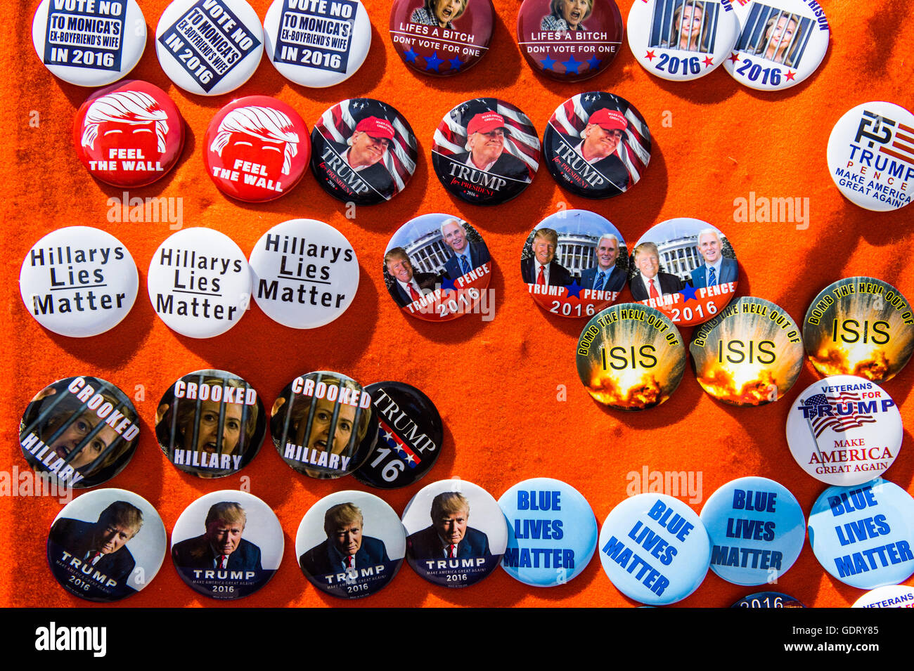 Political buttons hi-res stock photography and images - Alamy