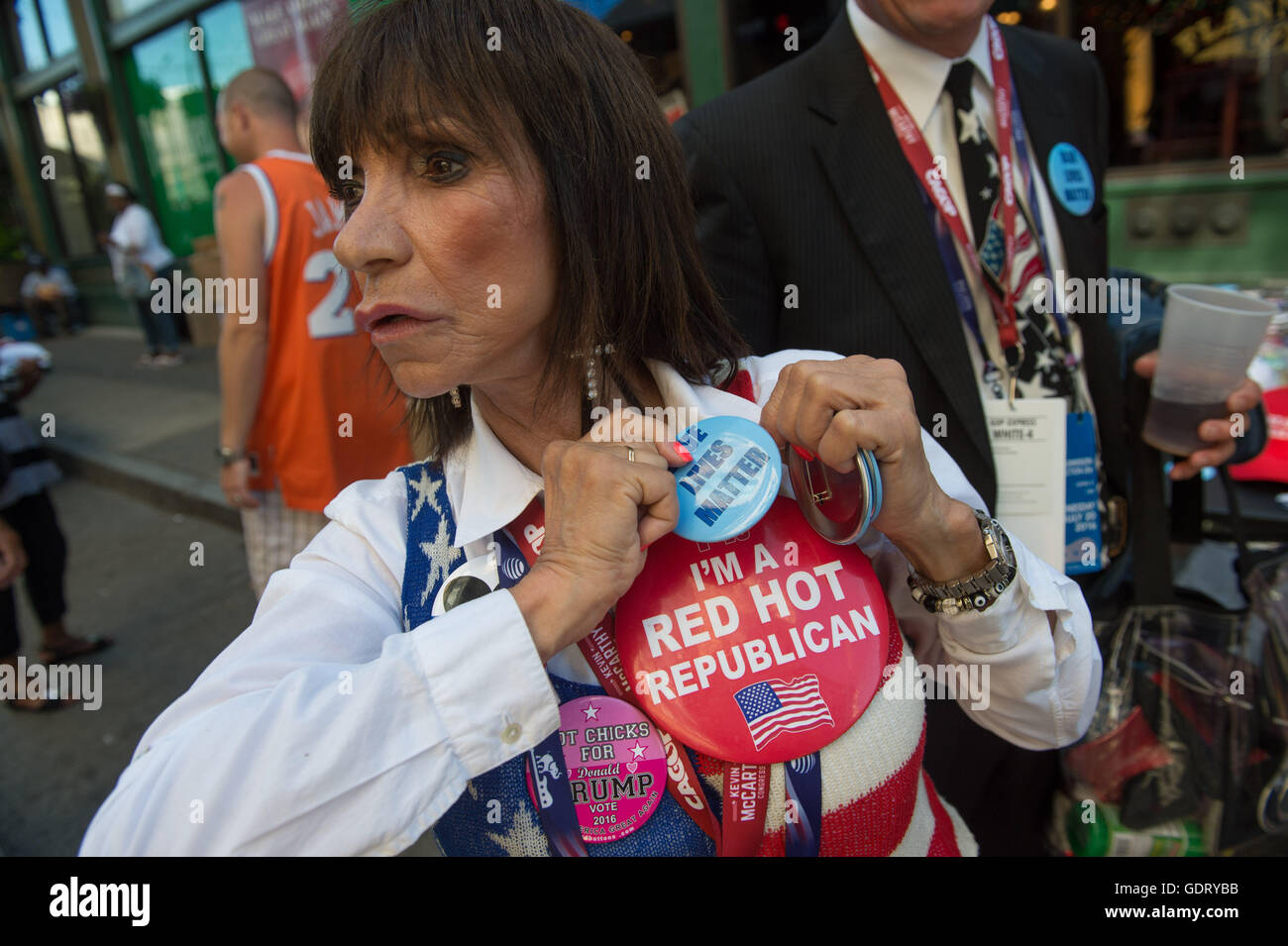 Cleveland, Ohio, USA. 20th July, 2016. MARY YOUNG, a delegate from ...