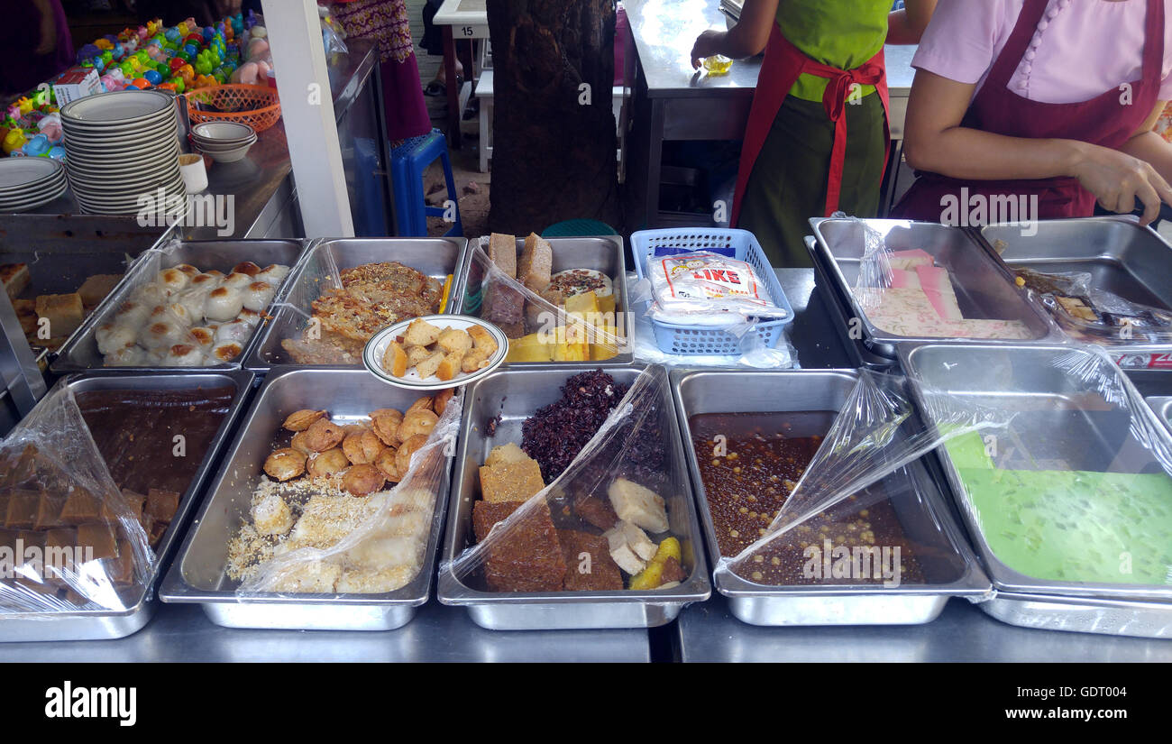 Yangon, Myanmar. 08th July, 2016. Numerous plates filled with ...