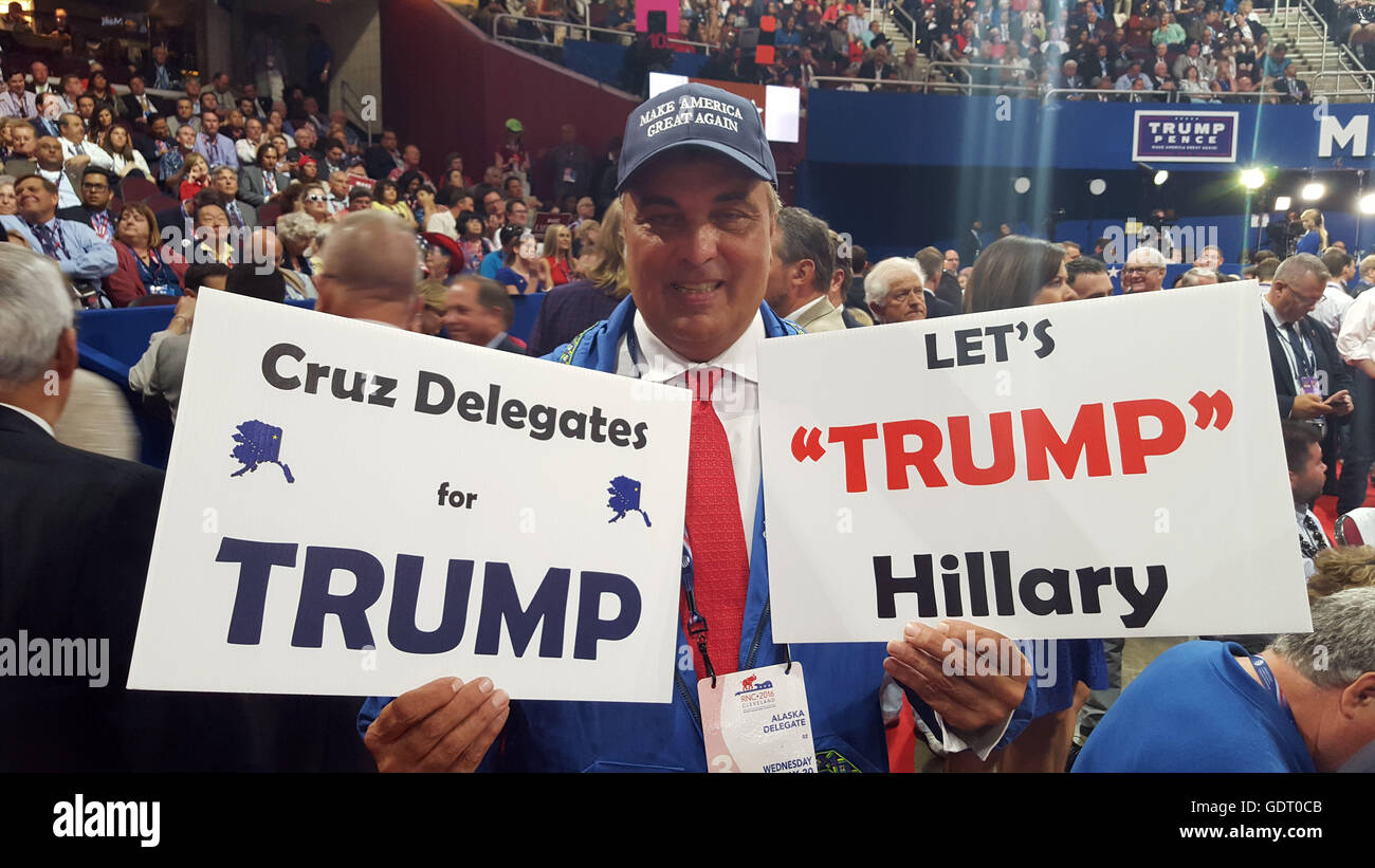 Cleveland, Ohio, USA. 20th July, 2016. Day 3 of the Republican National ...