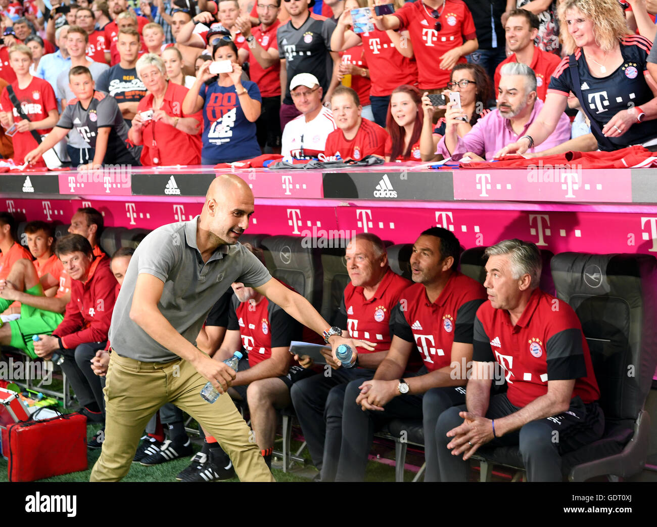 Munich, Germany. 20th July, 2016. Munich's head coach Carlo Ancelotti ...